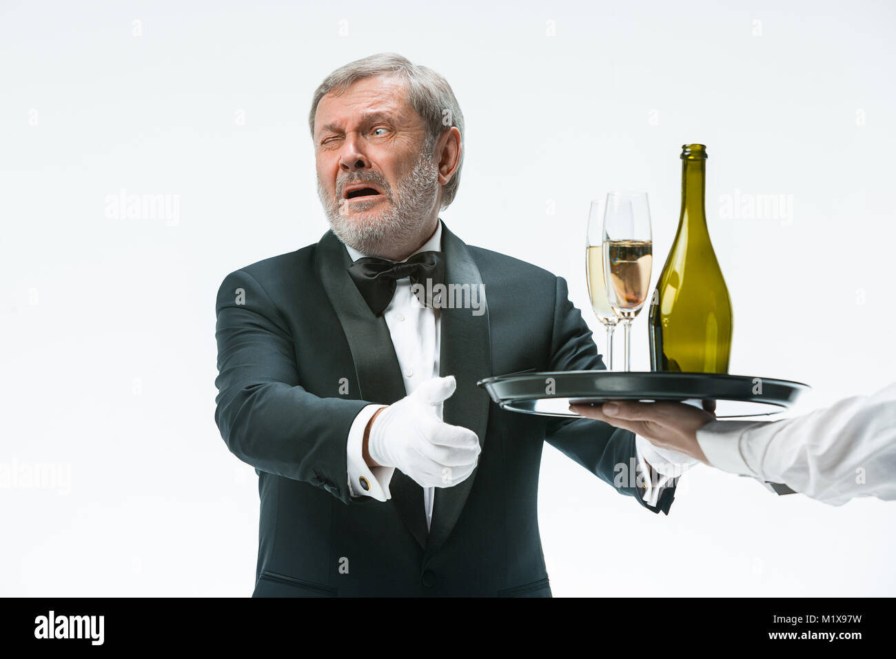 Complaining to waiter hi-res stock photography and images - Alamy