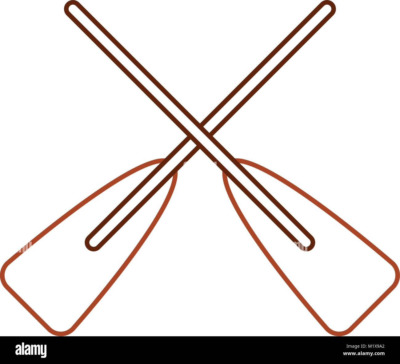 Rowing Oars Stock Vector Images - Alamy