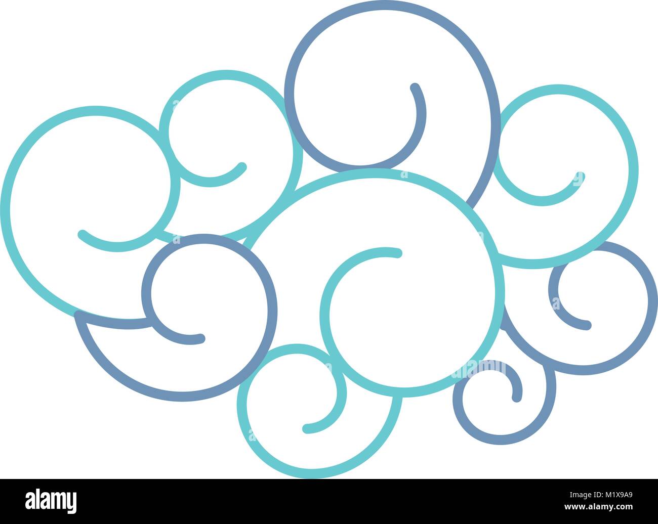 blue cloud weather climate cartoon image Stock Vector Image & Art - Alamy