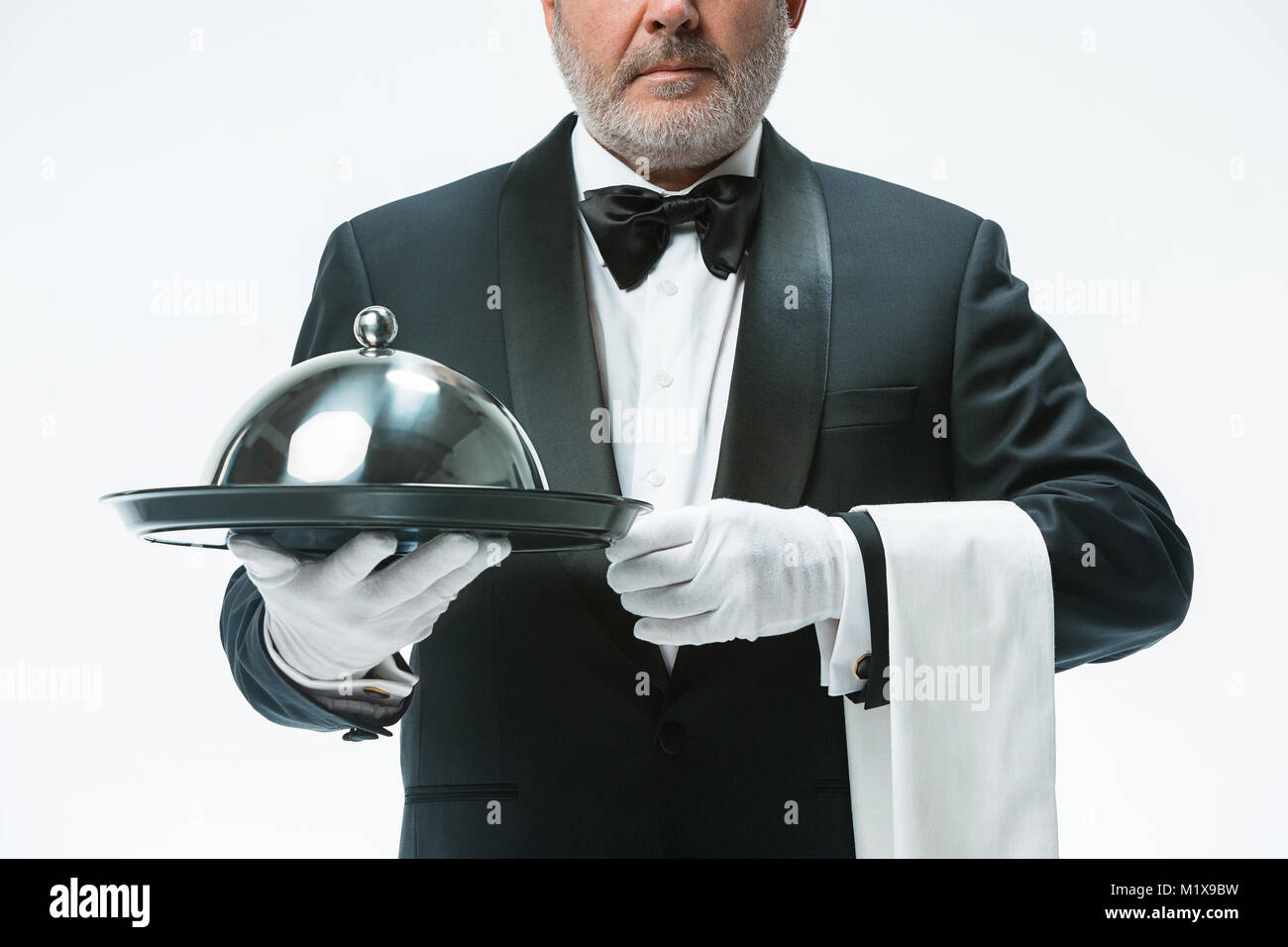 Retro restaurant waiter vintage hi-res stock photography and images - Alamy