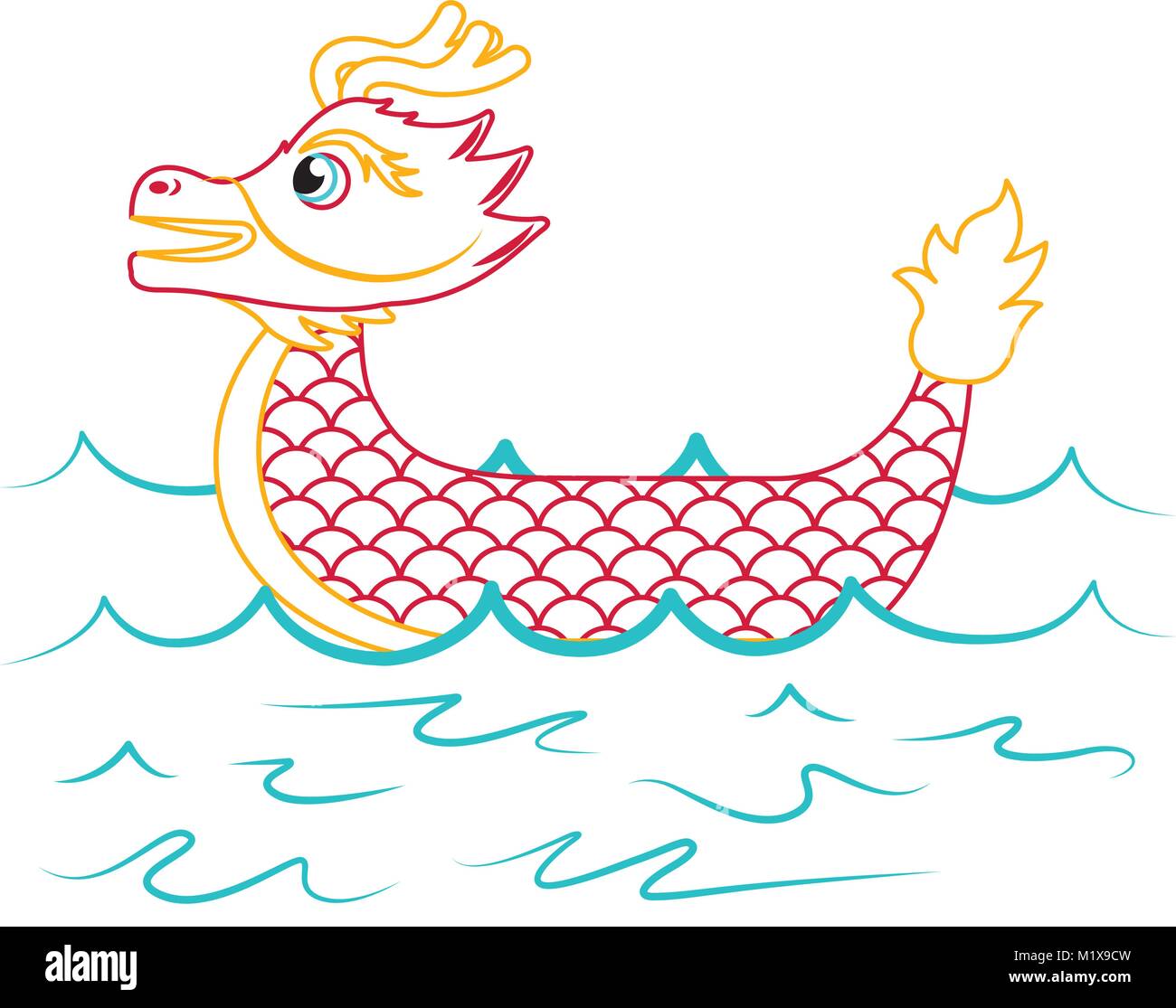 Chinese dragon icon in Cut Out Stock Images & Pictures - Alamy