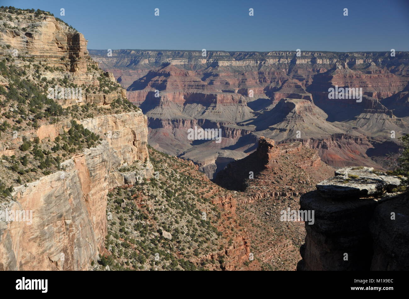 Coconino Sandstone cliff frames the Grand Canyon as seen from the ...