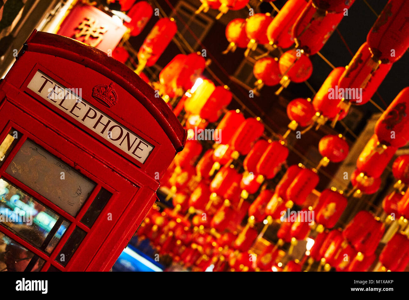 Lanterns traditional people night parade hi-res stock photography and ...