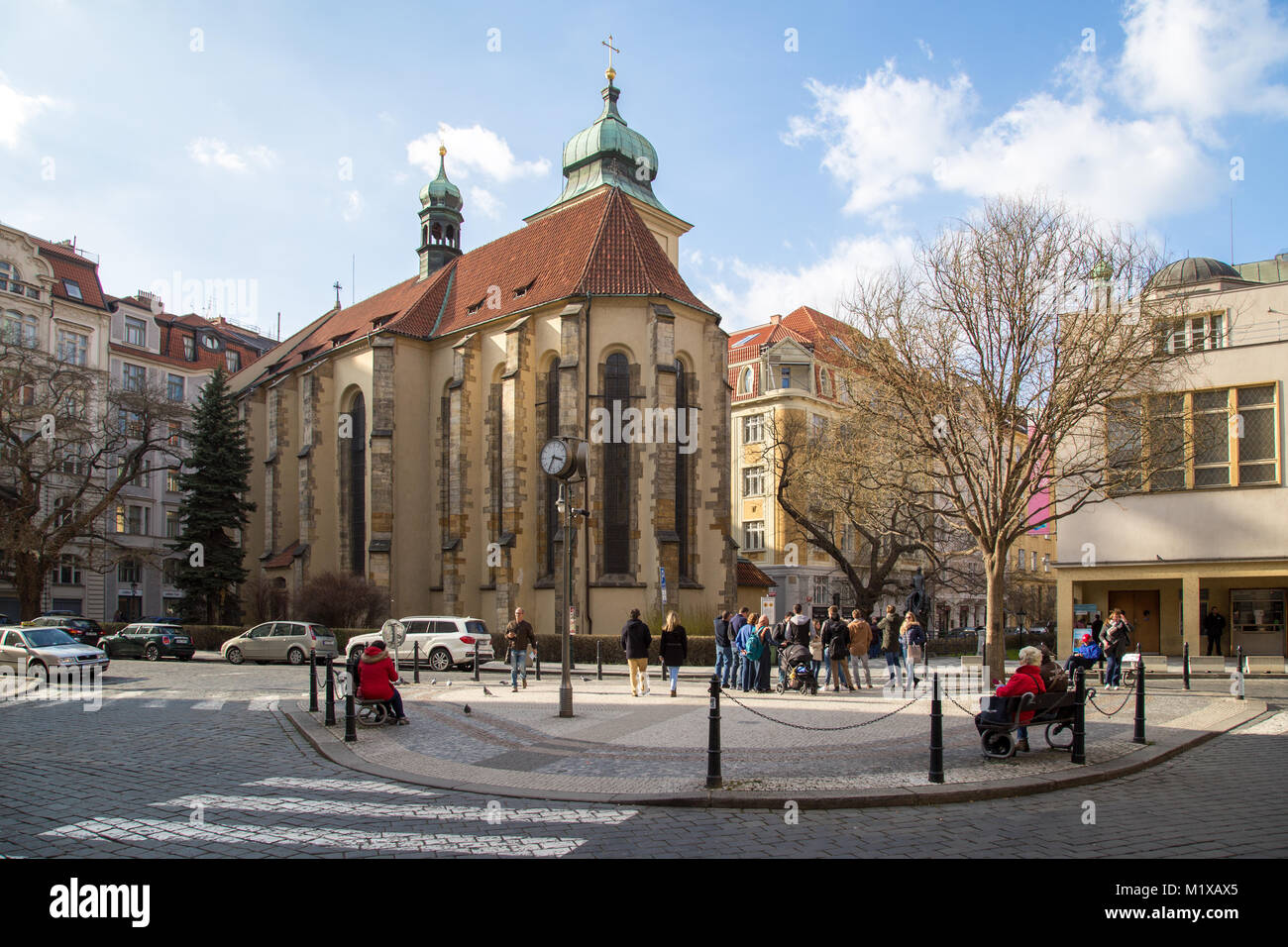 Prague, Czech Republic - March 15, 2017: Exterior view of the Holy ...