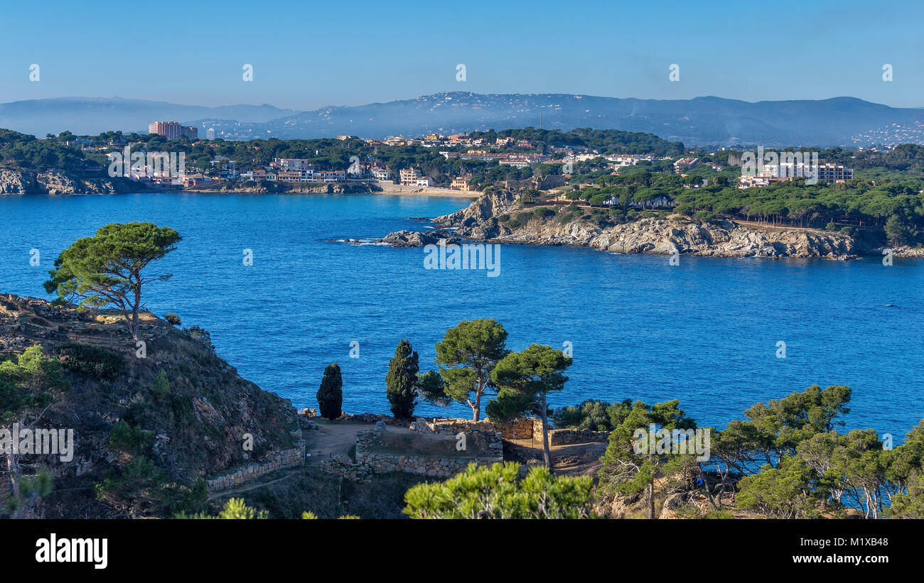 Nice detail from Costa Brava coastal in Spain, La Fosca Stock Photo - Alamy