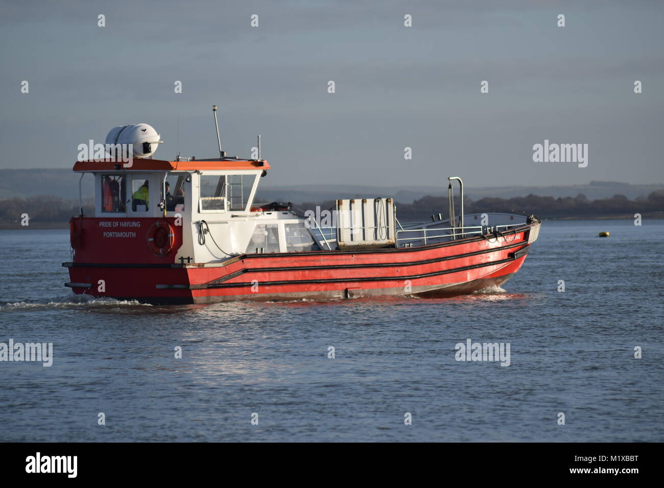 The Hayling Island ferry, which runs a scheduled service carrying foot ...