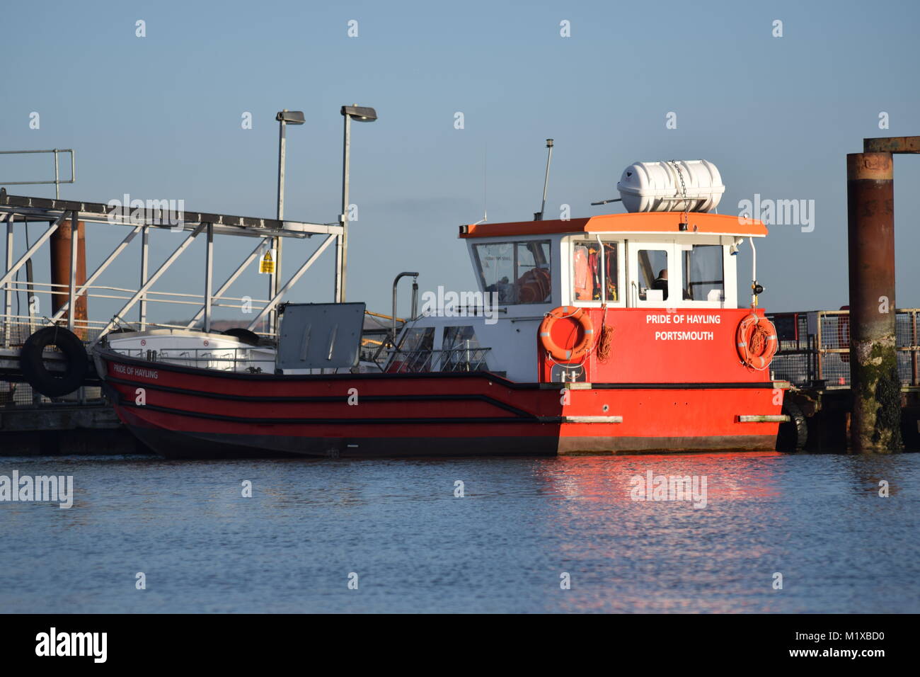 The Hayling Island ferry, which runs a scheduled service carrying foot ...