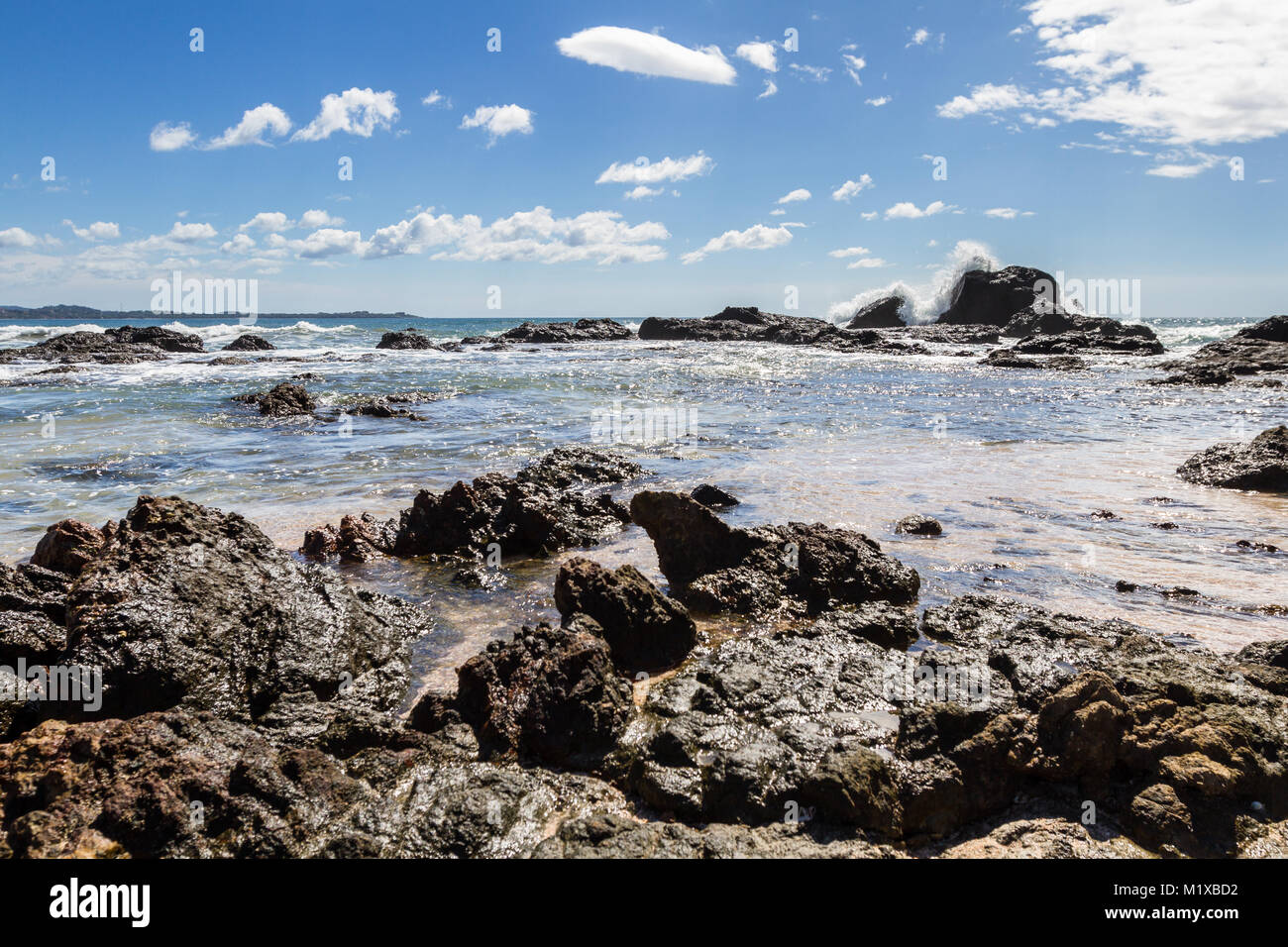 relaxing beach scene in Playa Grande Costa Rica with waves crashing ...