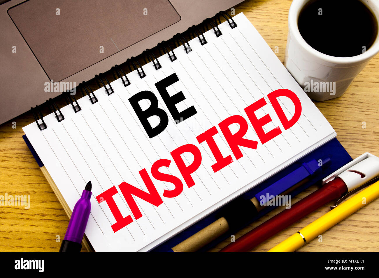 Be Inspired. Business concept for Inspiration and Motivation written on ...