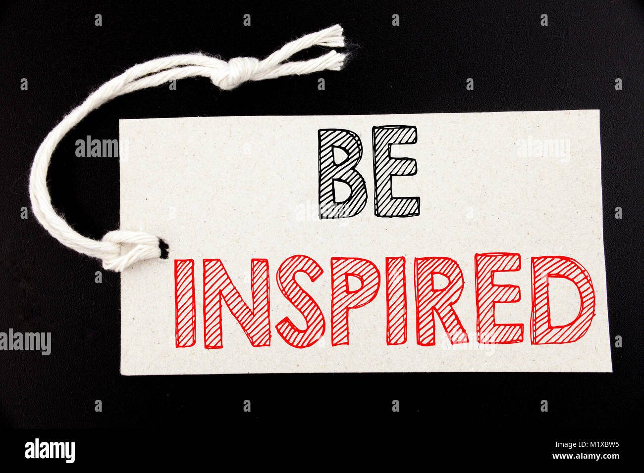 Handwritten text caption showing Be Inspired. Business concept writing ...
