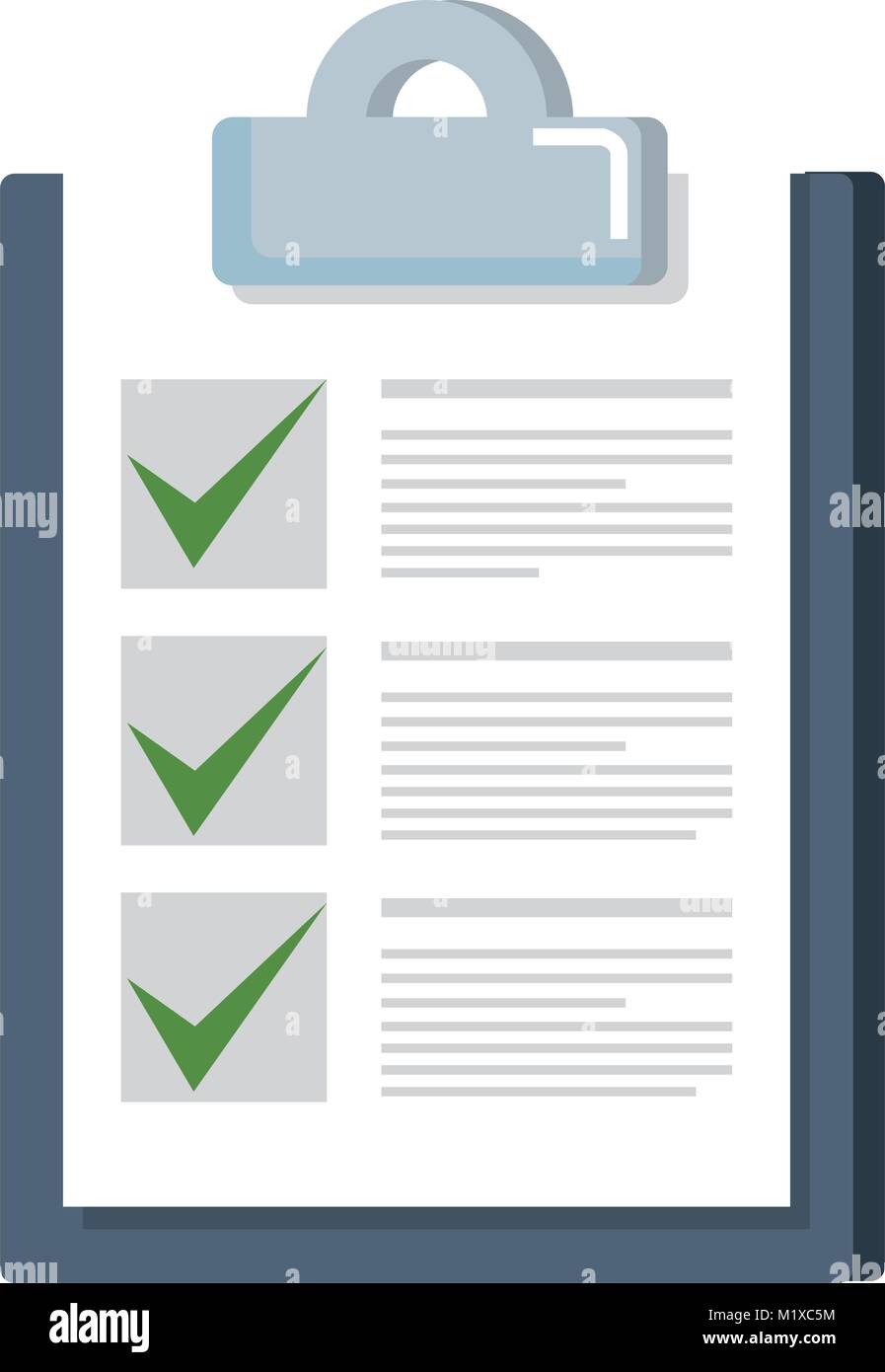 checklist document isolated icon Stock Vector Image & Art - Alamy