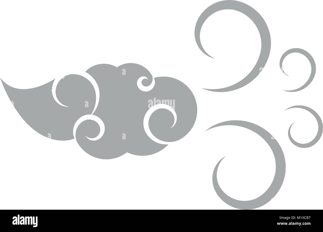 Chinese cloud illustration Cut Out Stock Images & Pictures - Alamy