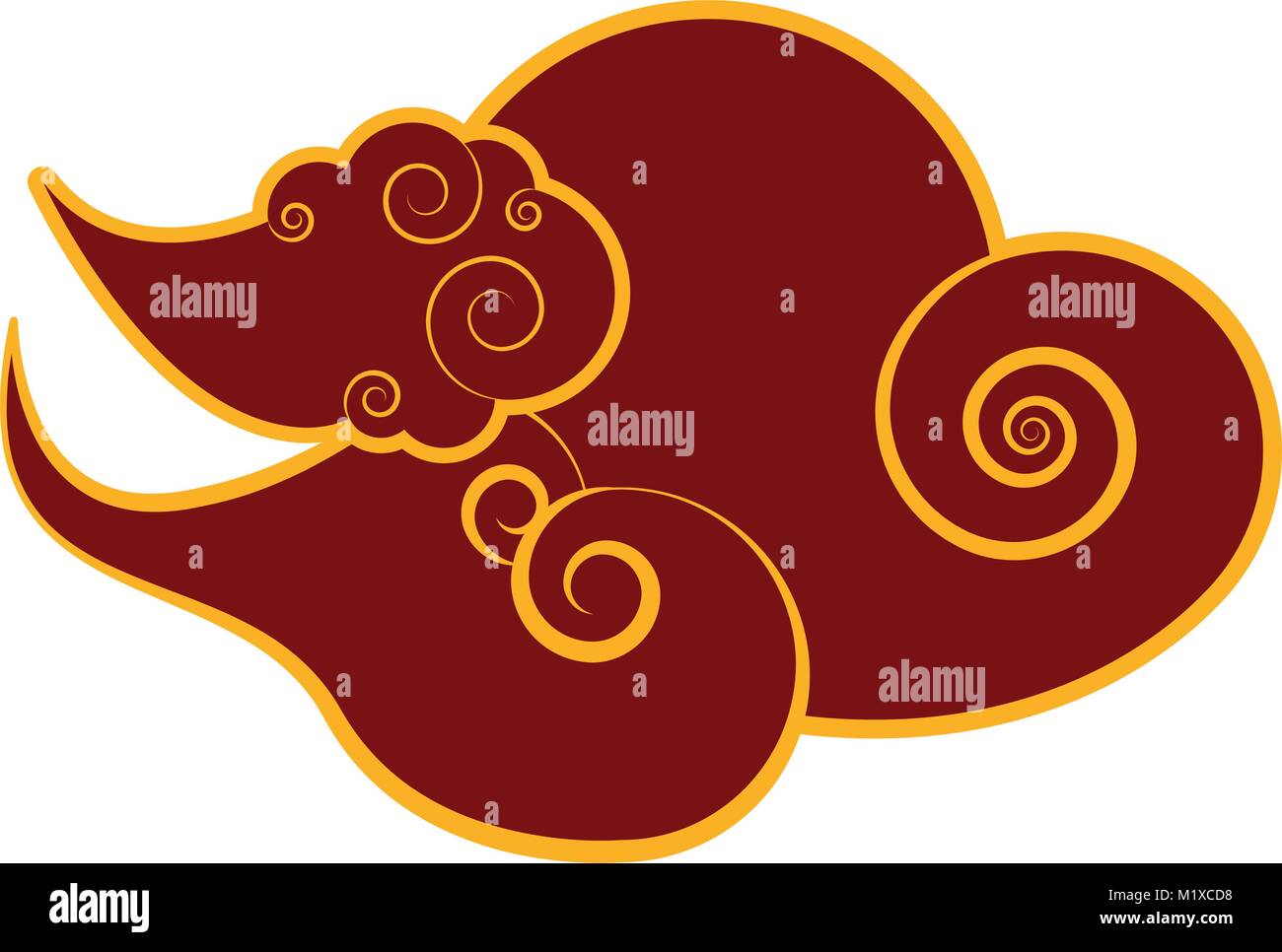 Asian cloud Stock Vector Images - Alamy