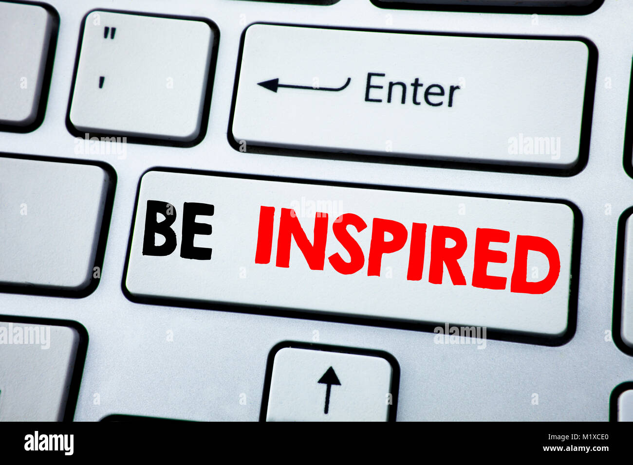 Writing text showing Be Inspired. Business concept for Inspiration and ...