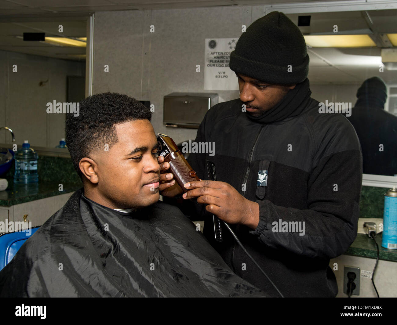 PORTSMOUTH, Va. (Jan. 19, 2018) Ship's Serviceman 3rd Class Jamarion ...