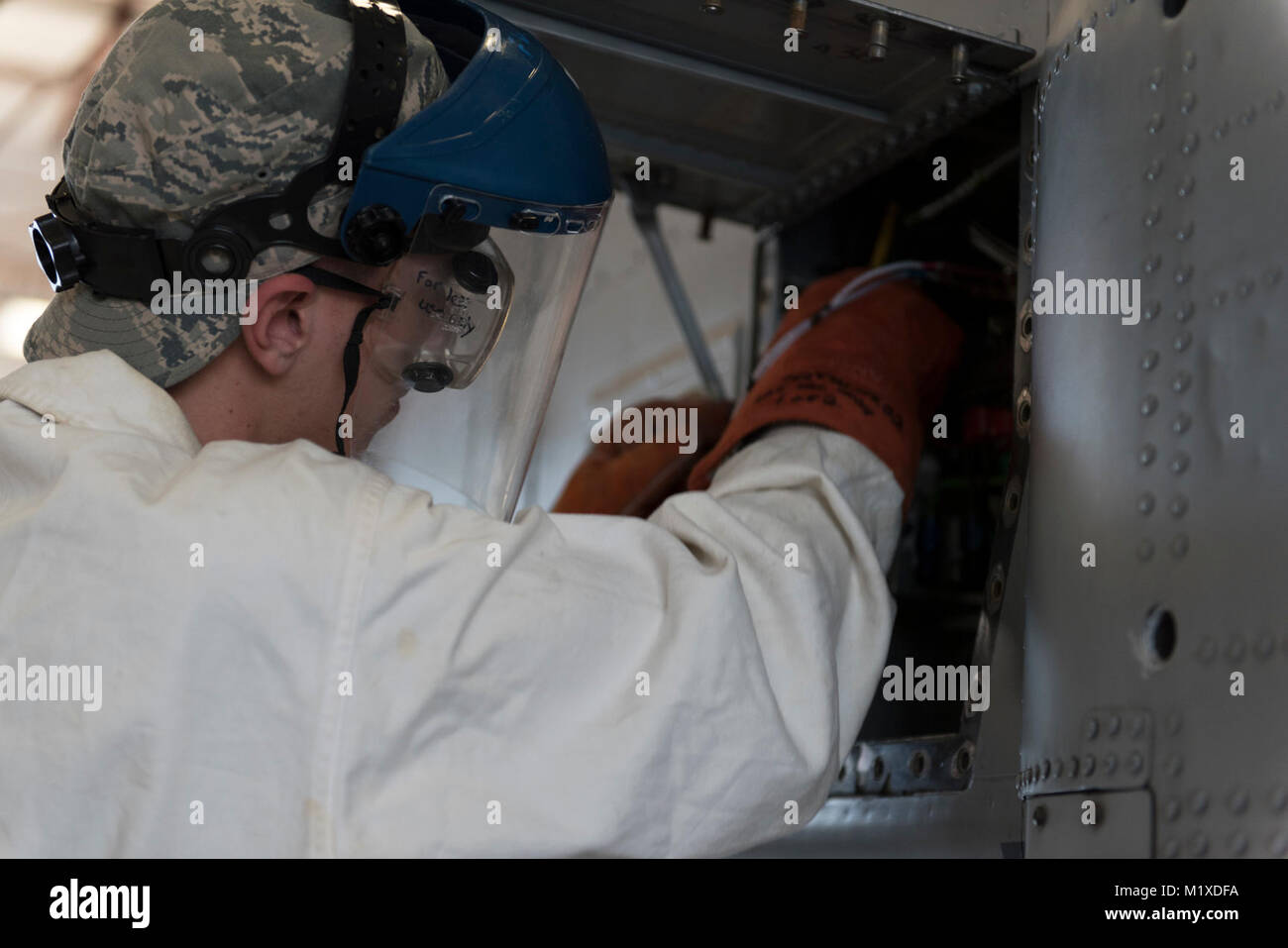 Airman Wesley Boykin, 362nd Training Squadron crew chief apprentice ...