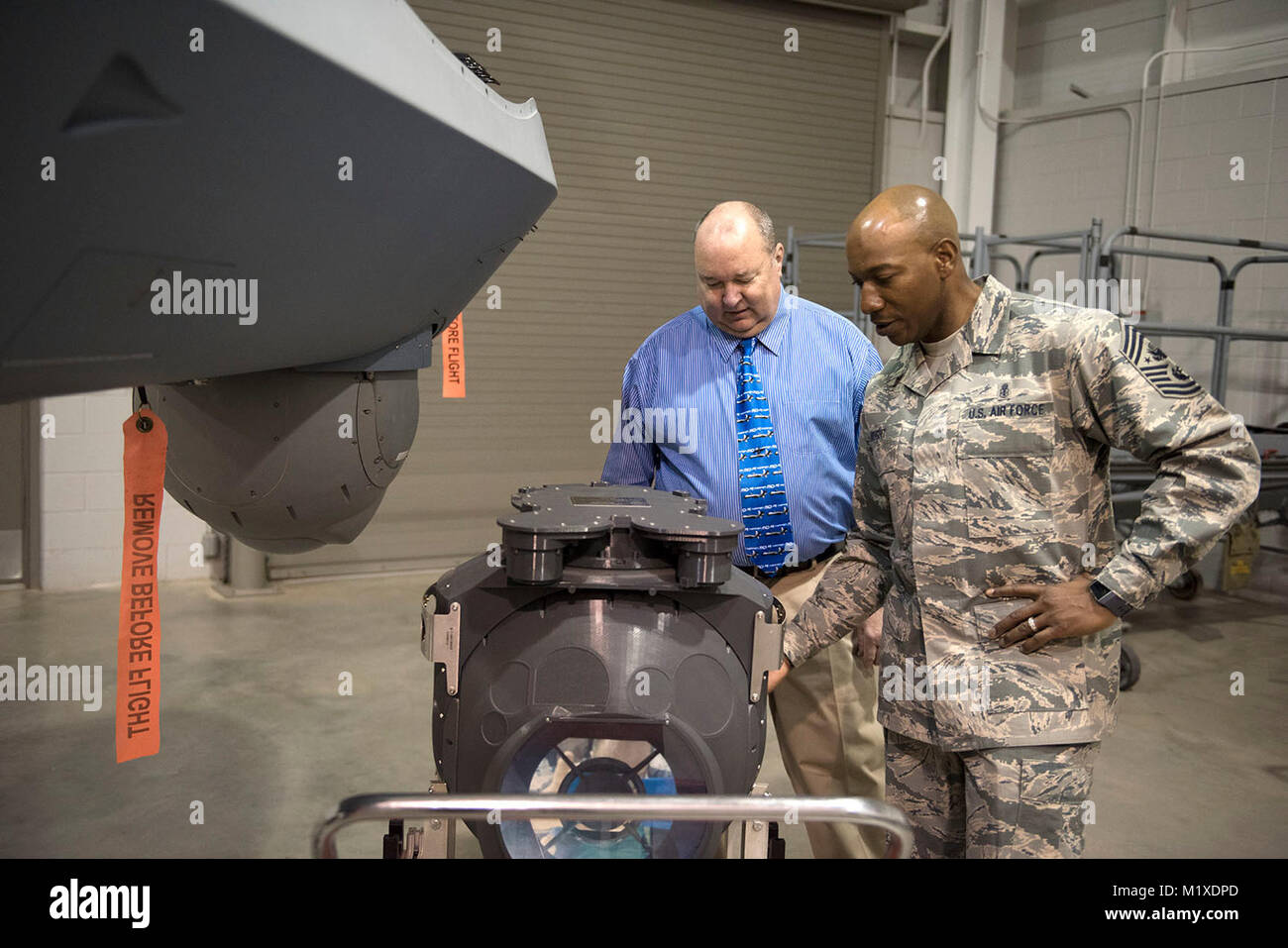 Ronald Panhorst (left), instructor supervisor at the 365th Training ...