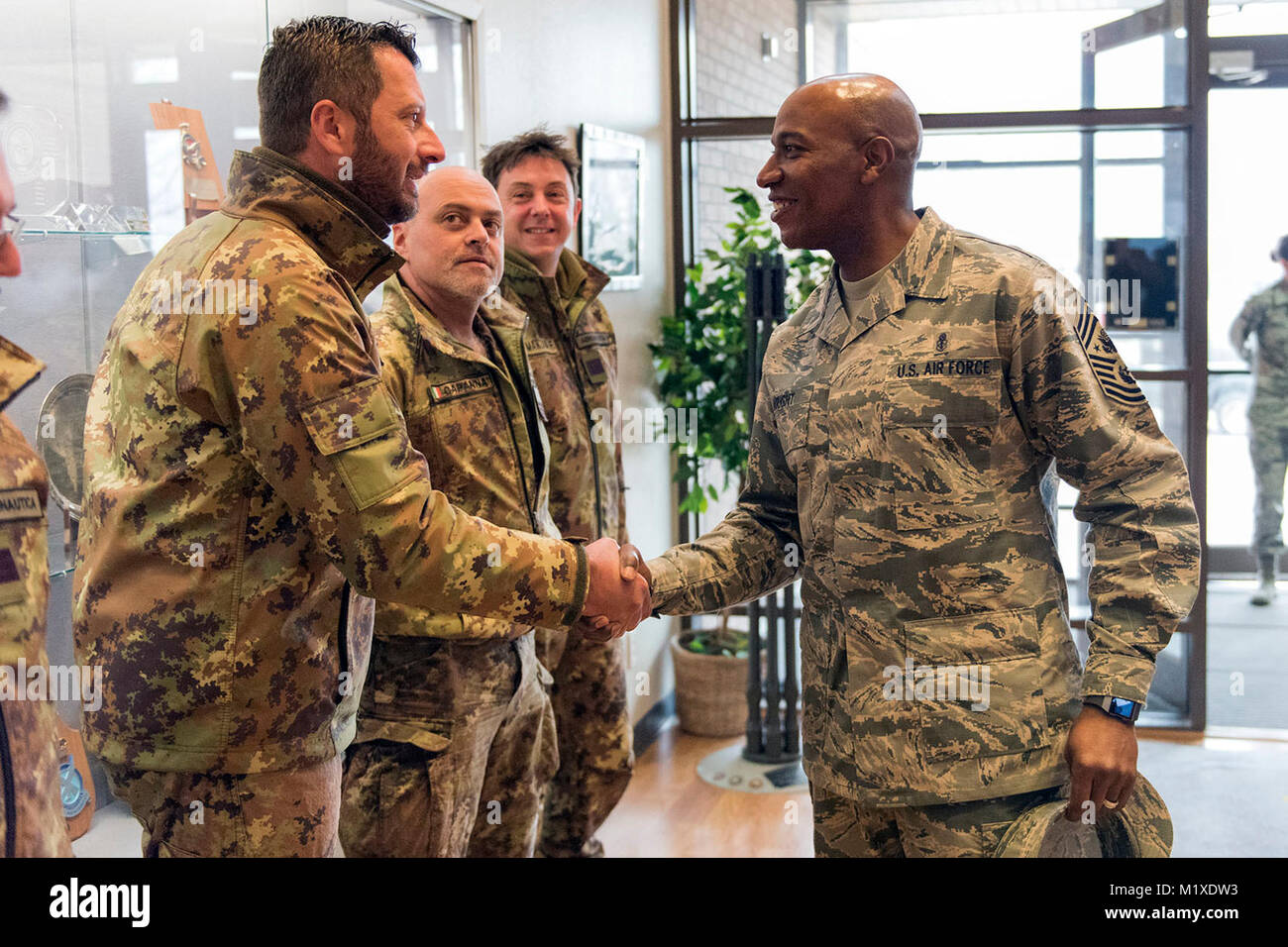 Chief Master Sgt. of the Air Force Kaleth O. Wright meets with ...