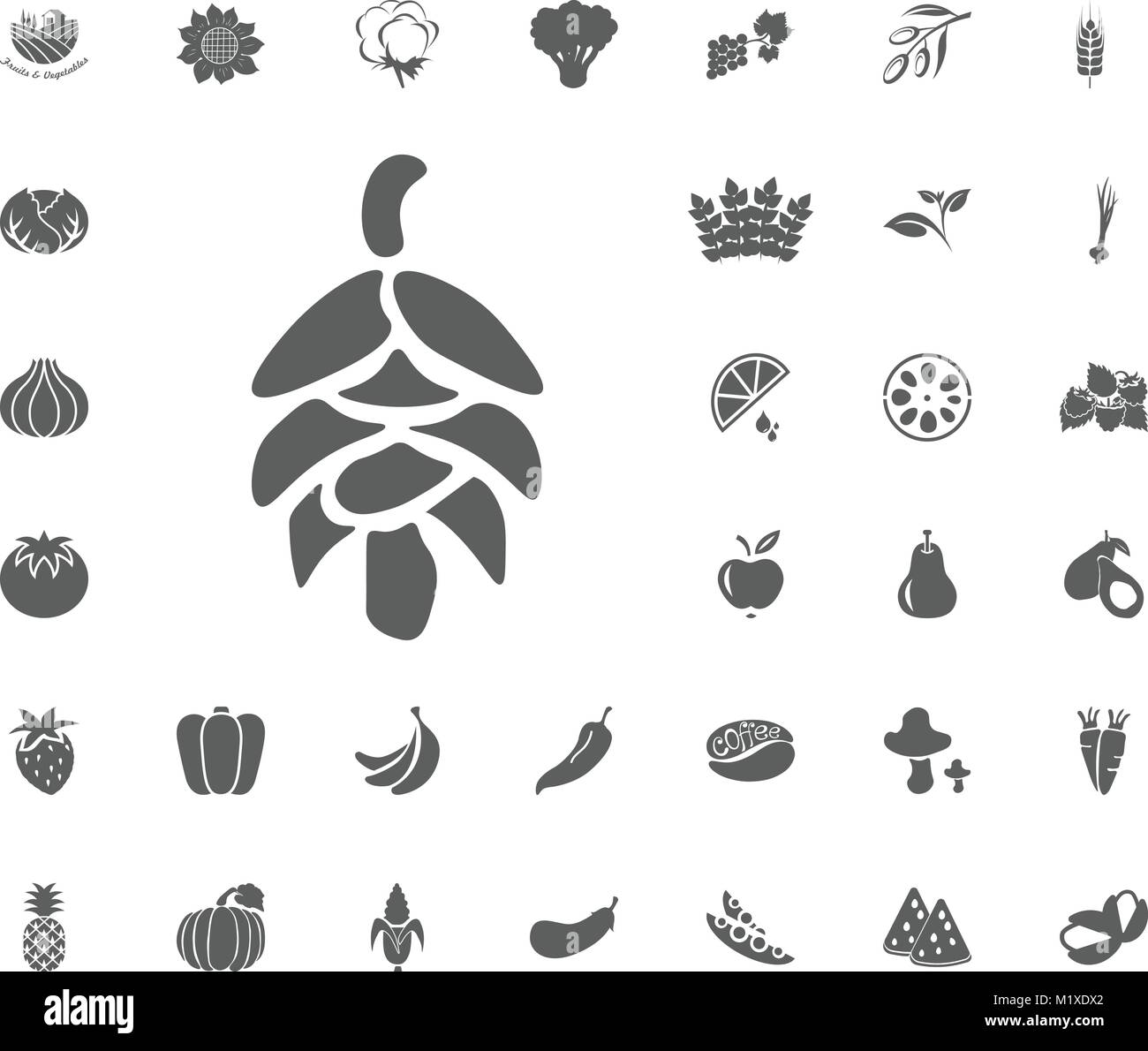 Malt icon. Fruit and Vegetables vector illustration icon set. food and ...