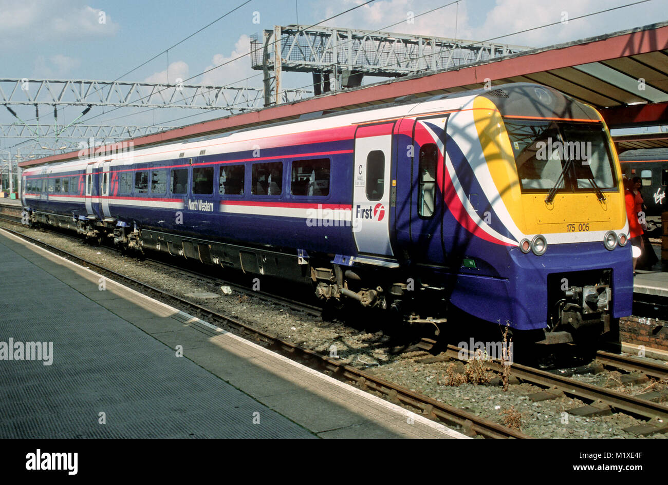 Class 175 passenger train at Crewe railway station Stock Photo - Alamy