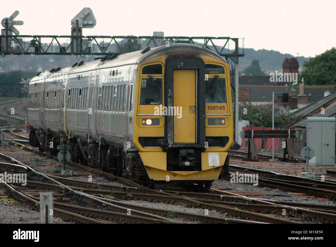 Class 158 passenger train at Cardiff Stock Photo - Alamy