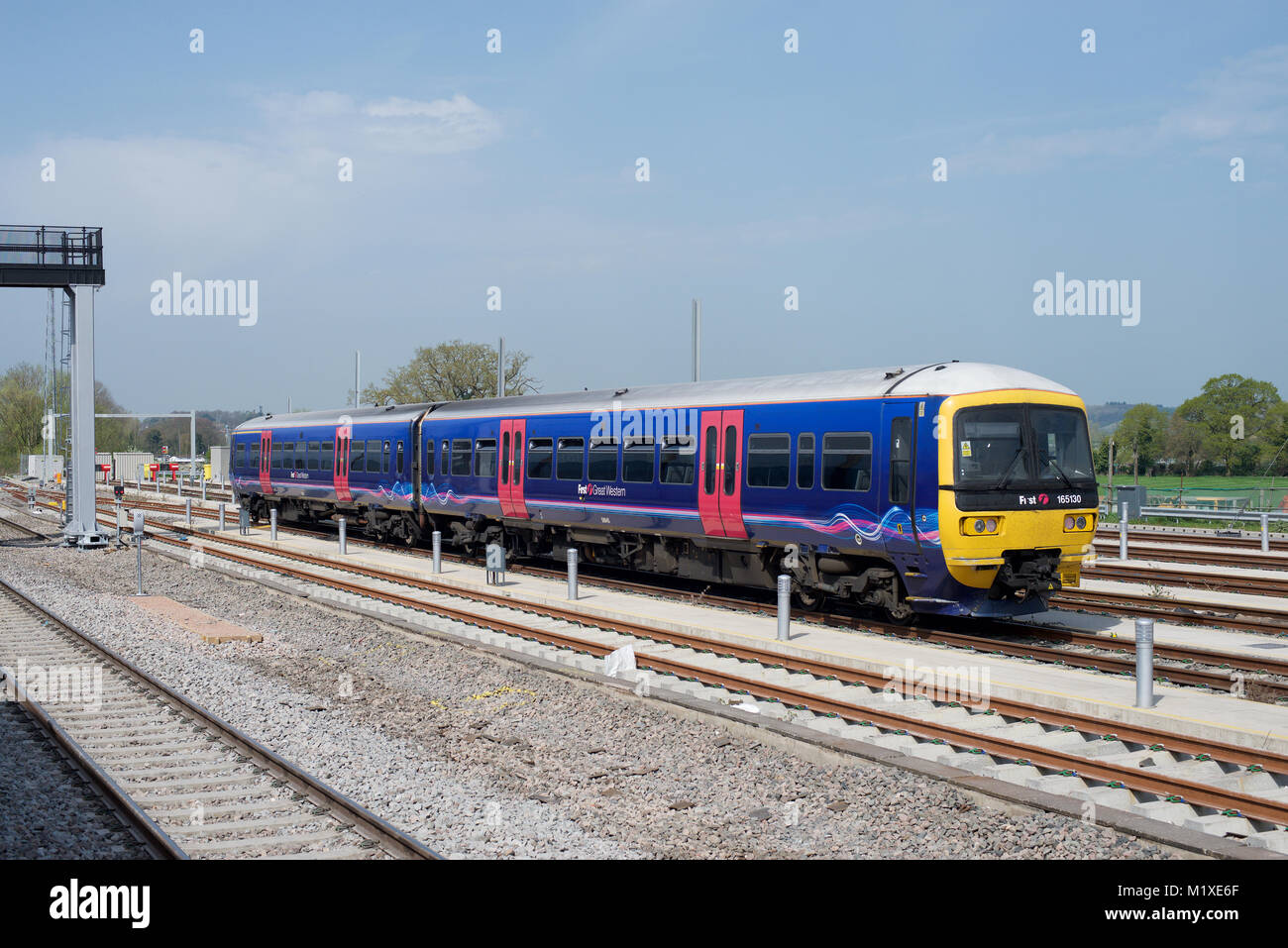 Class 165 unit at the new depot in Reading Stock Photo - Alamy