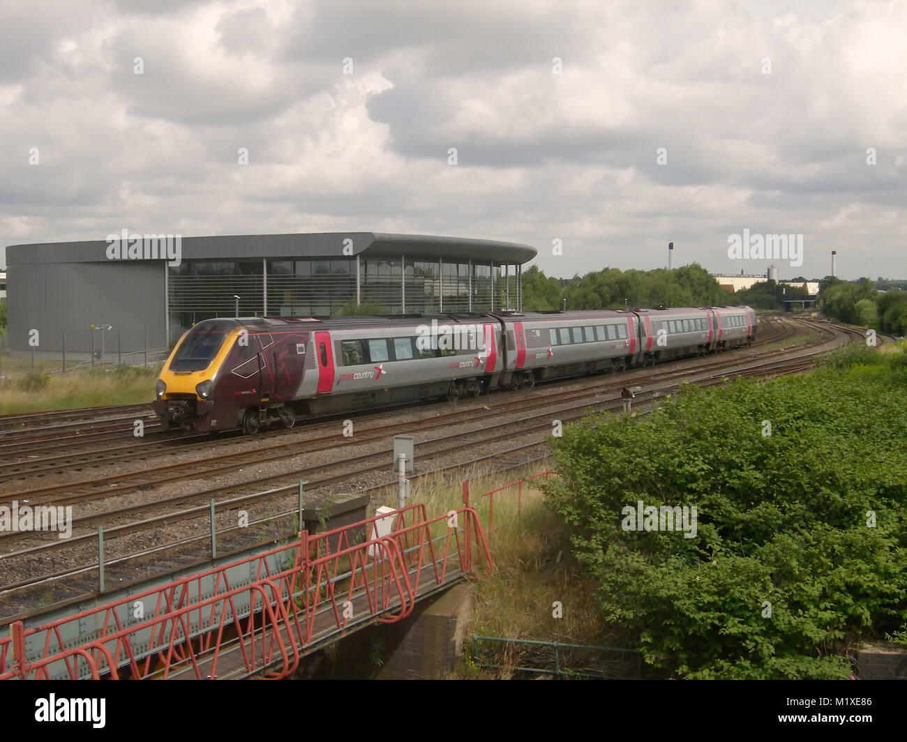 Class 220 Cross Country passenger train approaching Birmingham in ...