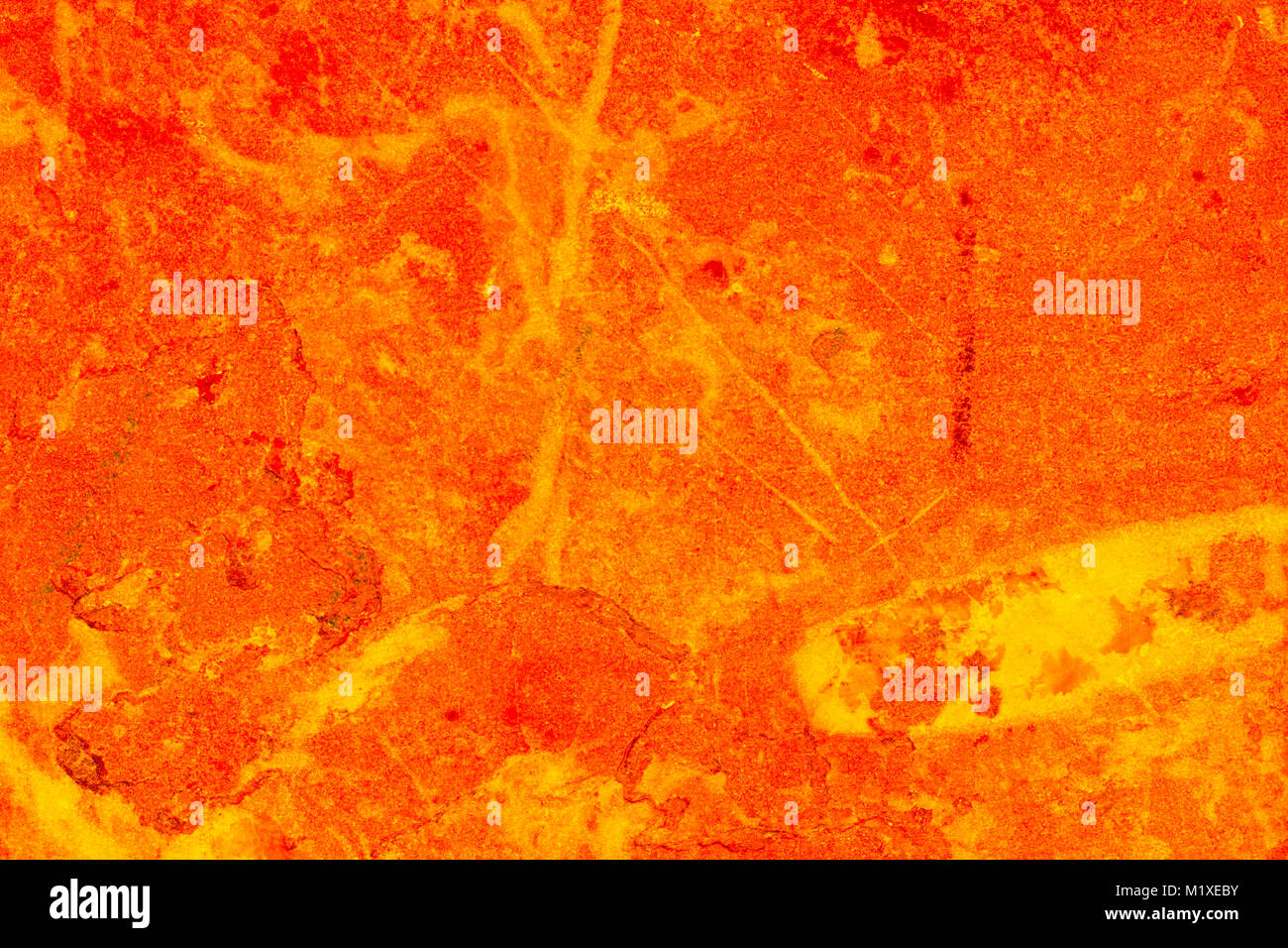 Natural marble slab, creatively red and yellow coloured, ideal for ...