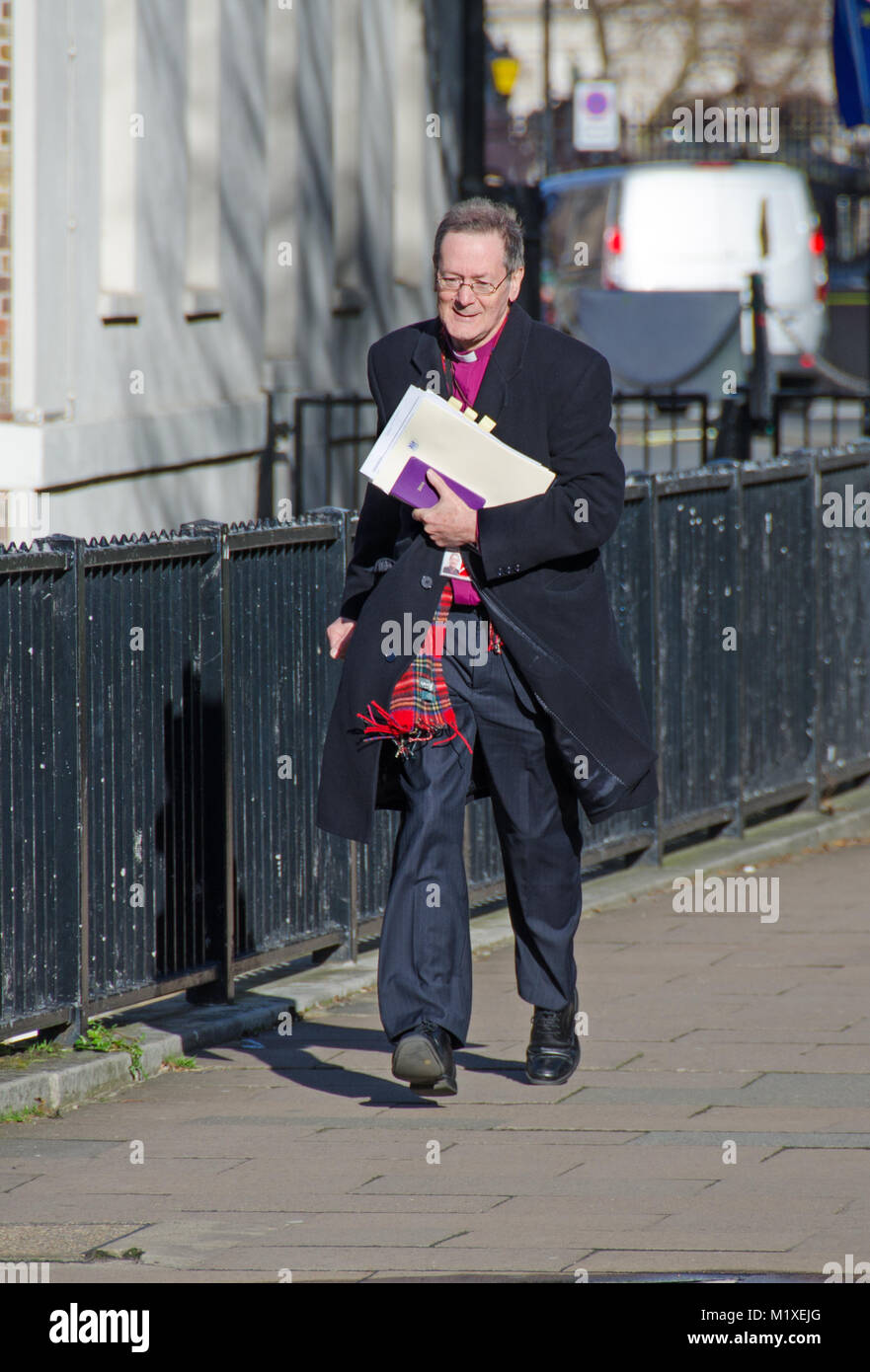 The Rt Revd Dr Alastair Redfern, Bishop of Derby, hurrying across ...