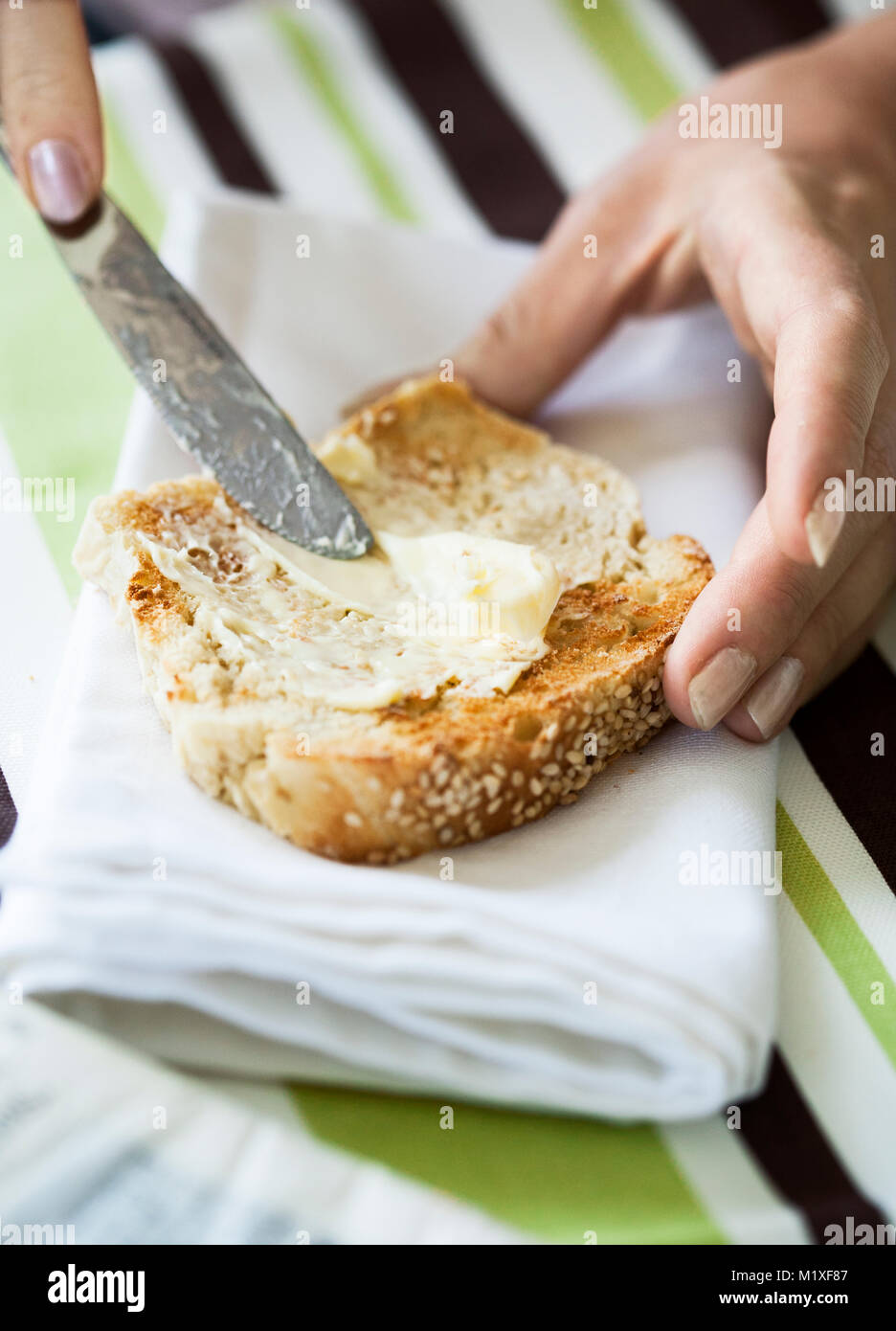 Spreading Toast High Resolution Stock Photography and Images - Alamy