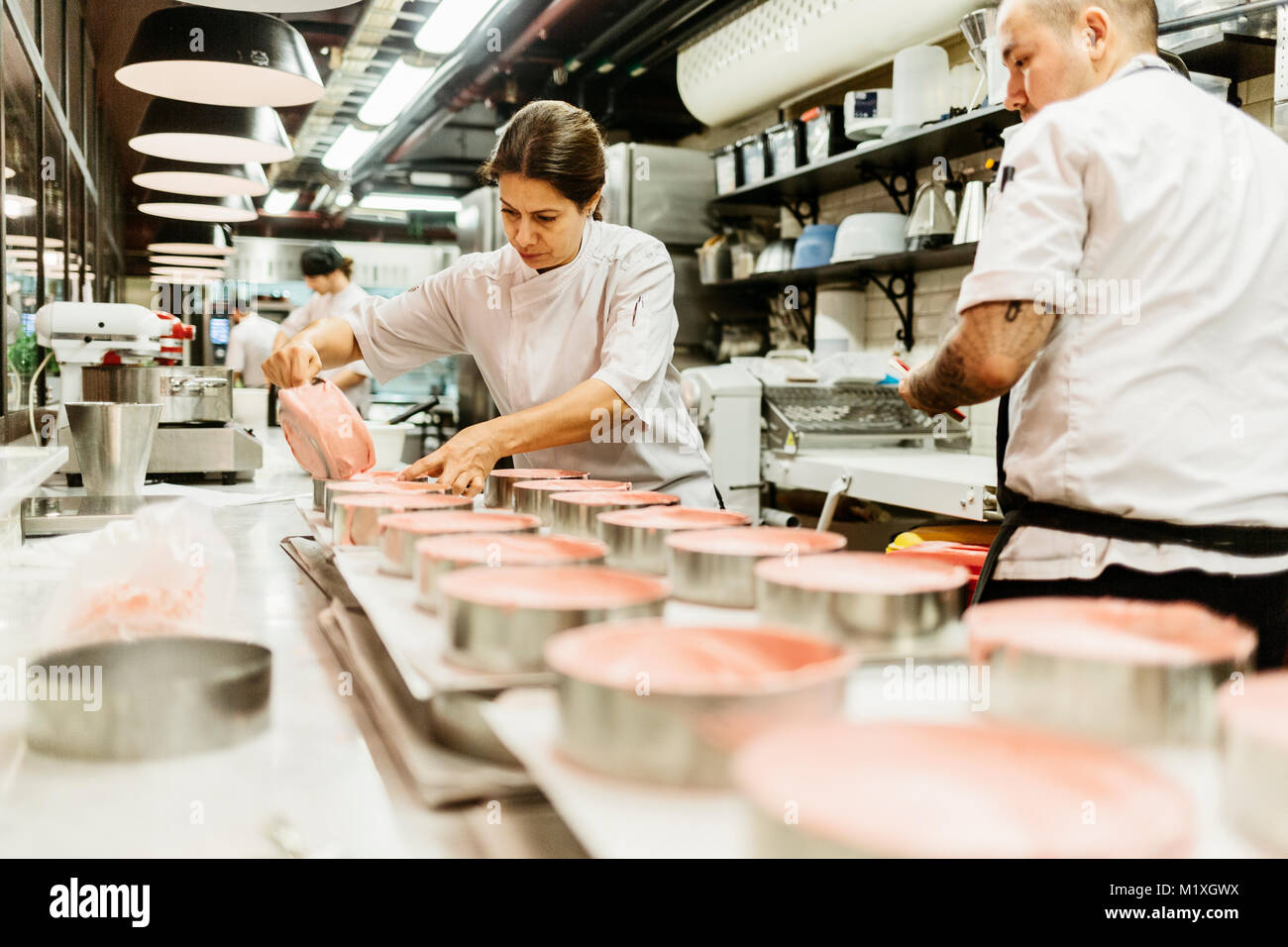 Chefs at bakery in Sweden Stock Photo - Alamy