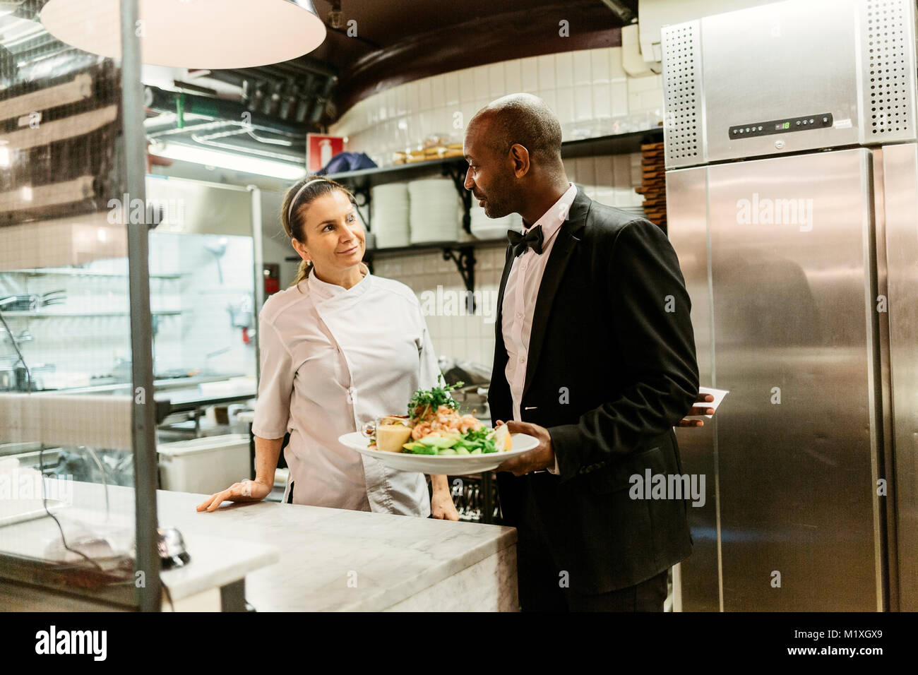 Chef waiter in uniform on hi-res stock photography and images - Alamy