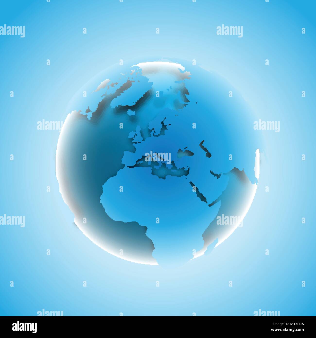 3D earth, vector illustration Stock Vector Image & Art - Alamy