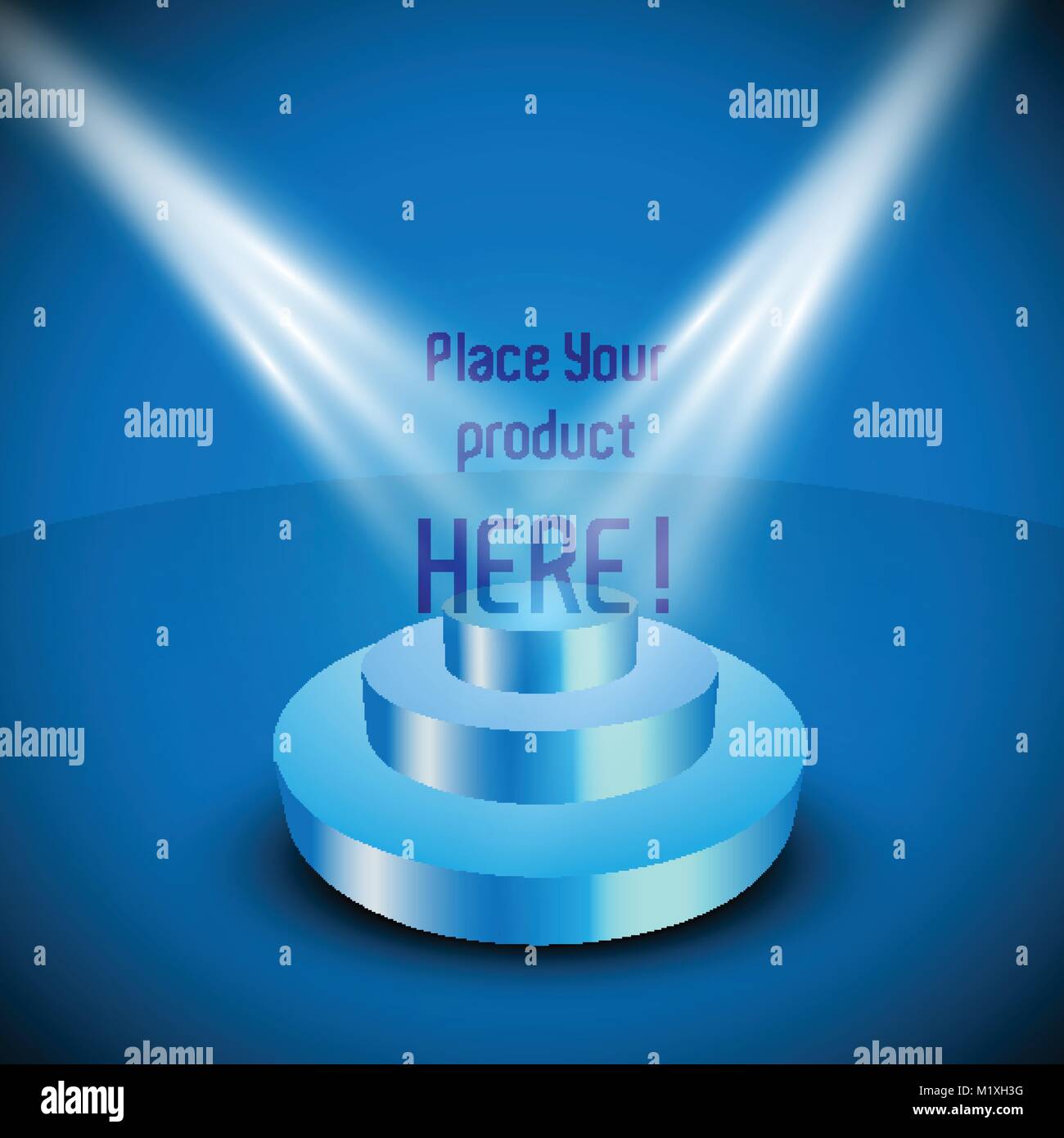 Vector stage with lights Stock Vector Image & Art - Alamy