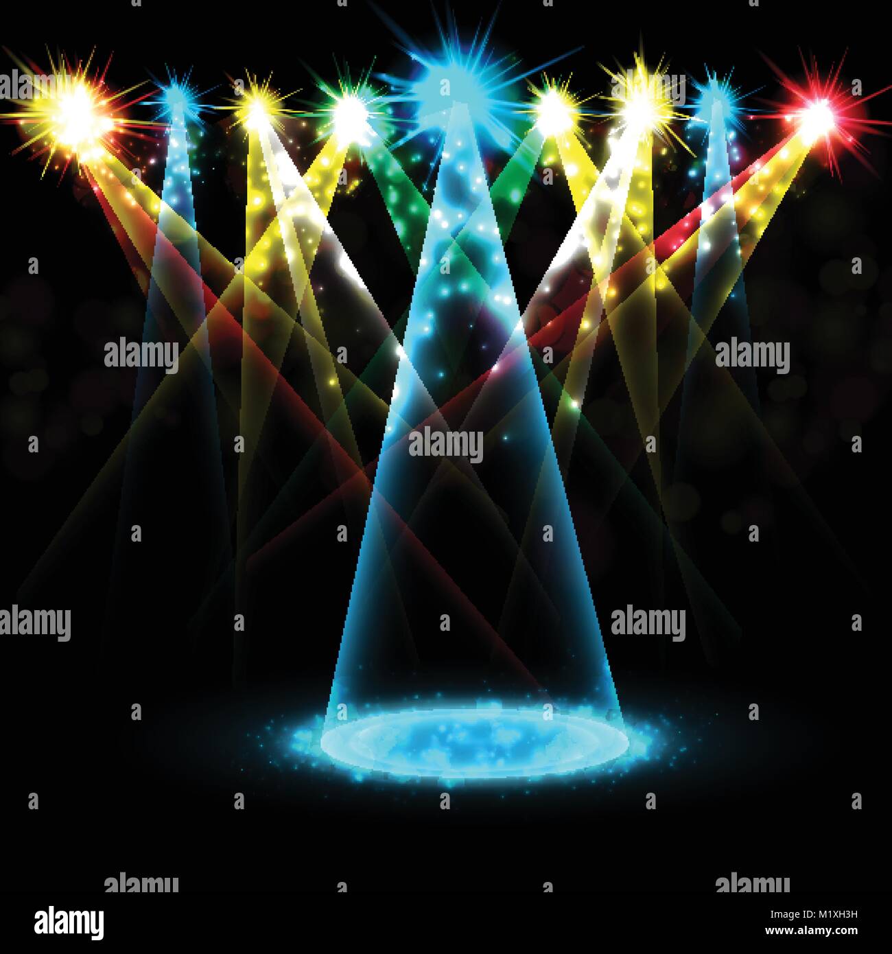 Vector stage spotlight Stock Vector Image & Art - Alamy