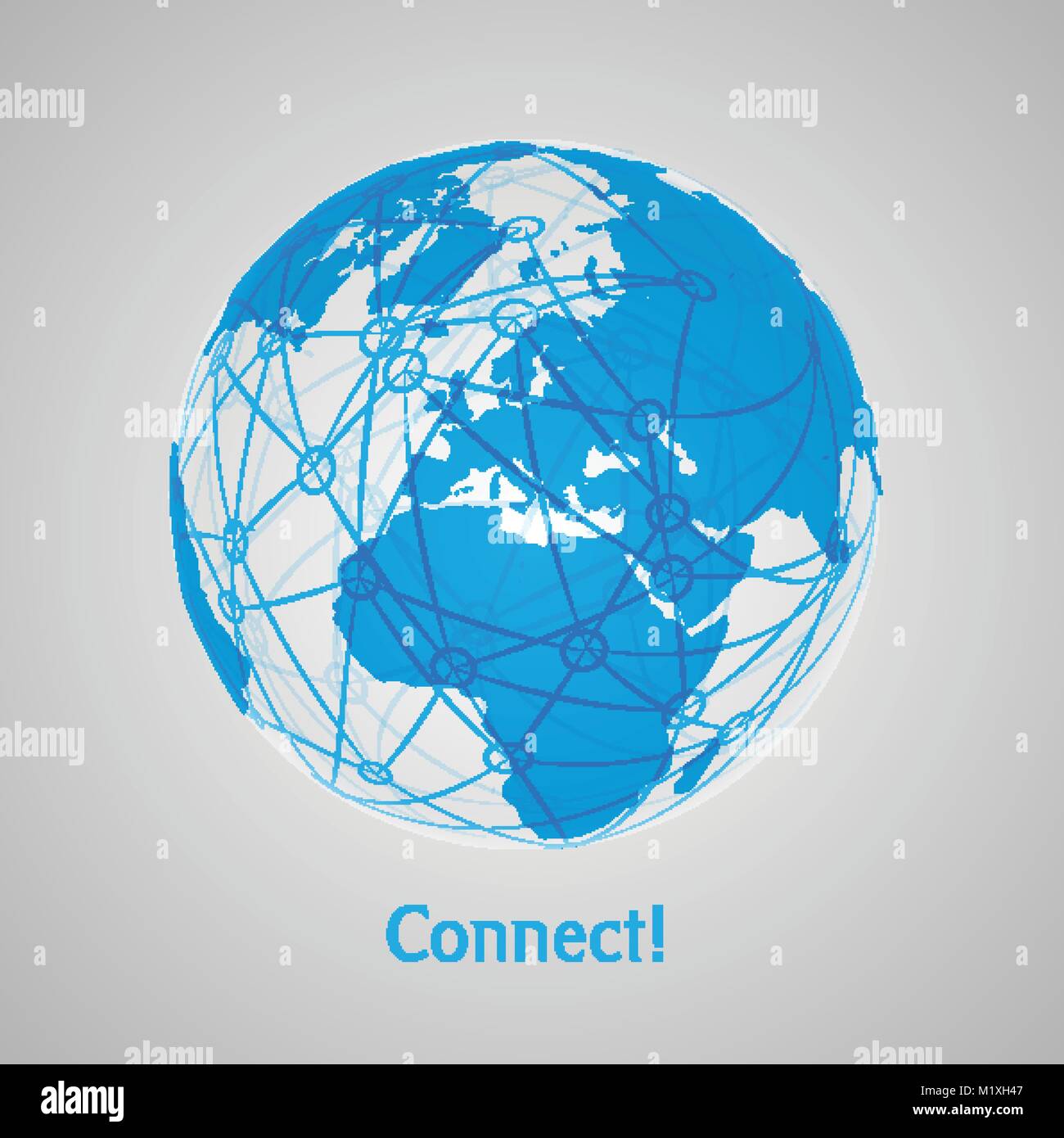 Connect World abstract concept art Stock Vector Image & Art - Alamy