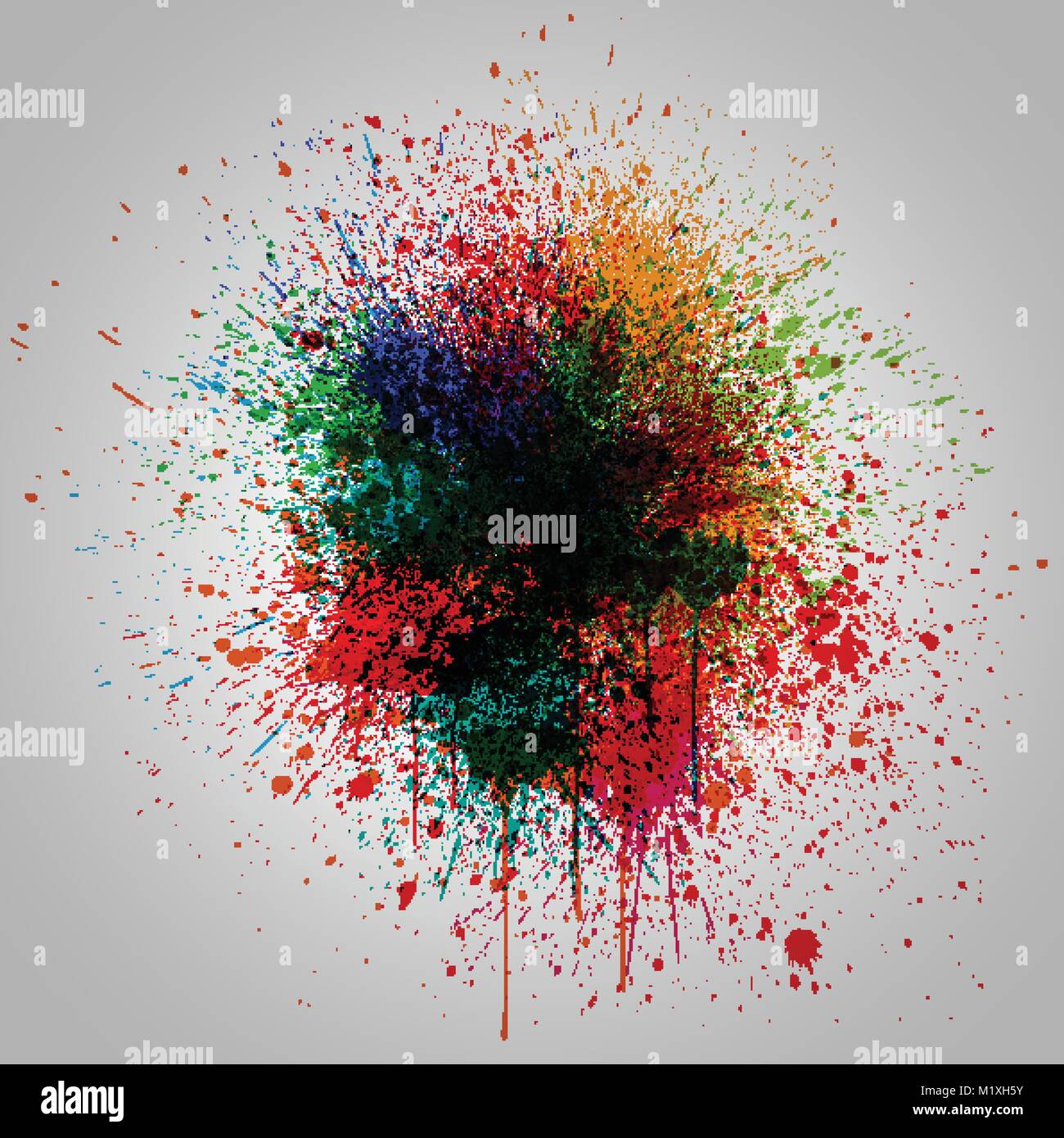 Colorful splash effect, vector illustration Stock Vector Image & Art ...