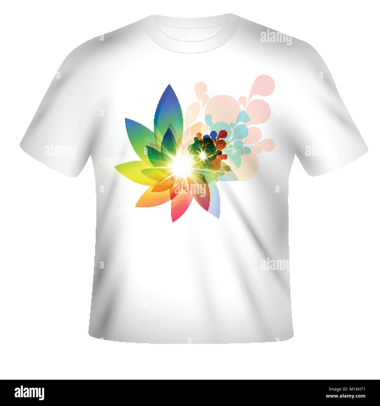 Vector t-shirt design with colorful design Stock Vector Image & Art - Alamy
