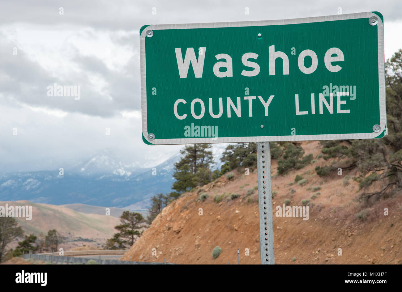 Sign for Washoe County Nevada Stock Photo - Alamy