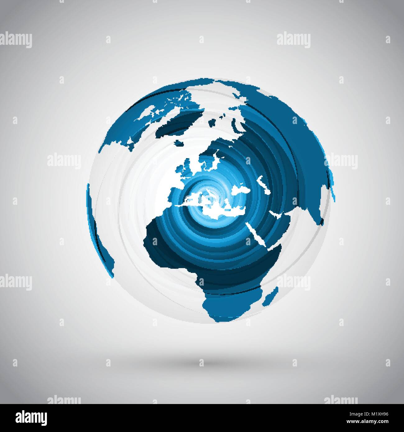 Earth globe vector illustration for advertising Stock Vector Image ...