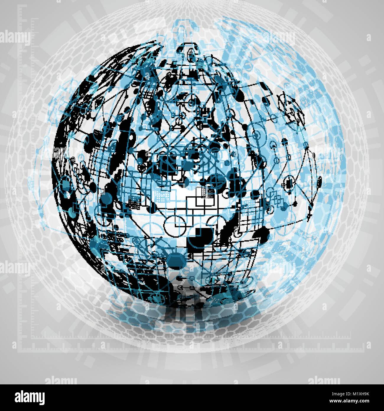 Earth globe vector illustration for advertising Stock Vector Image ...