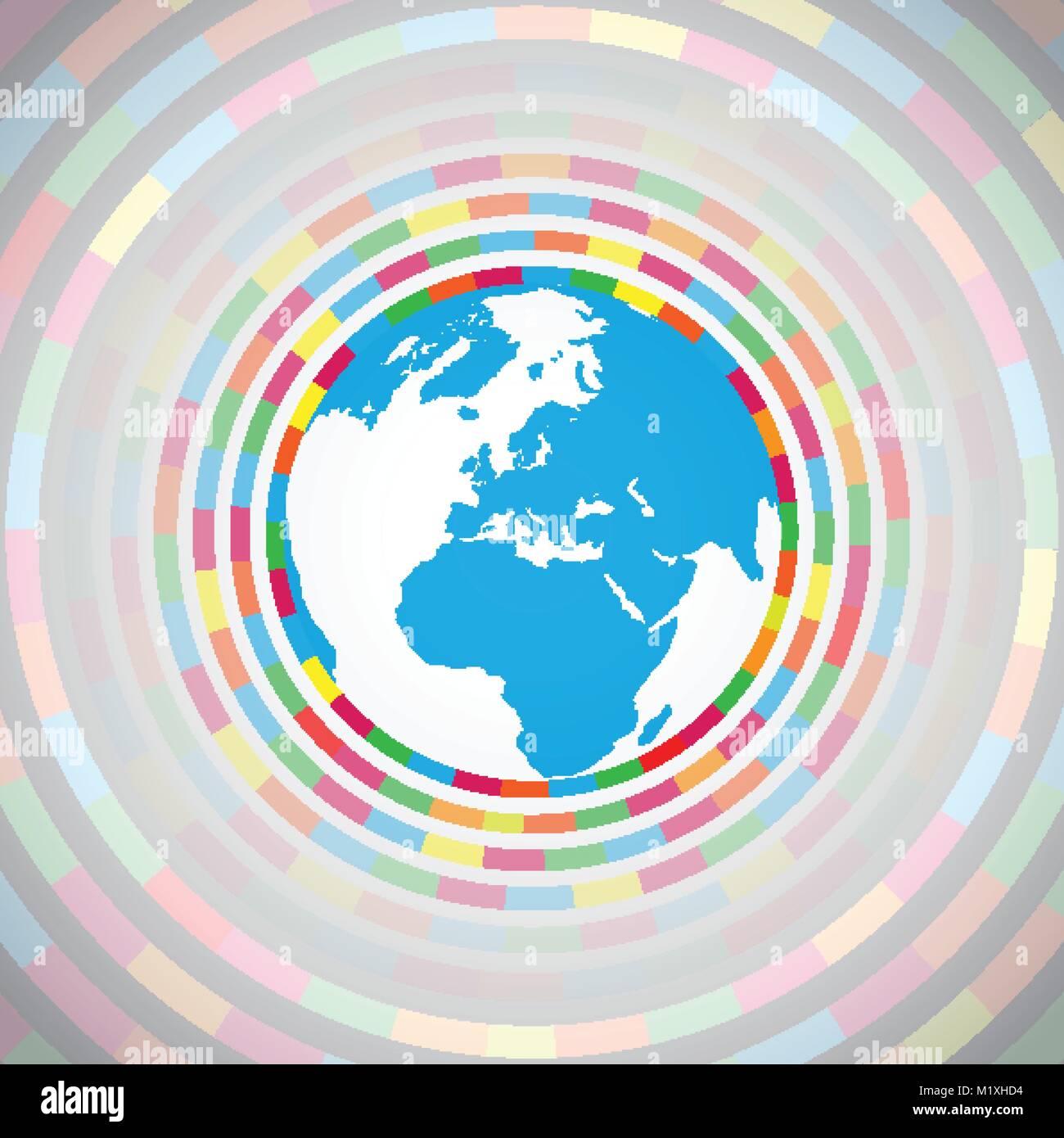 Colorful Earth vector Stock Vector Image & Art - Alamy