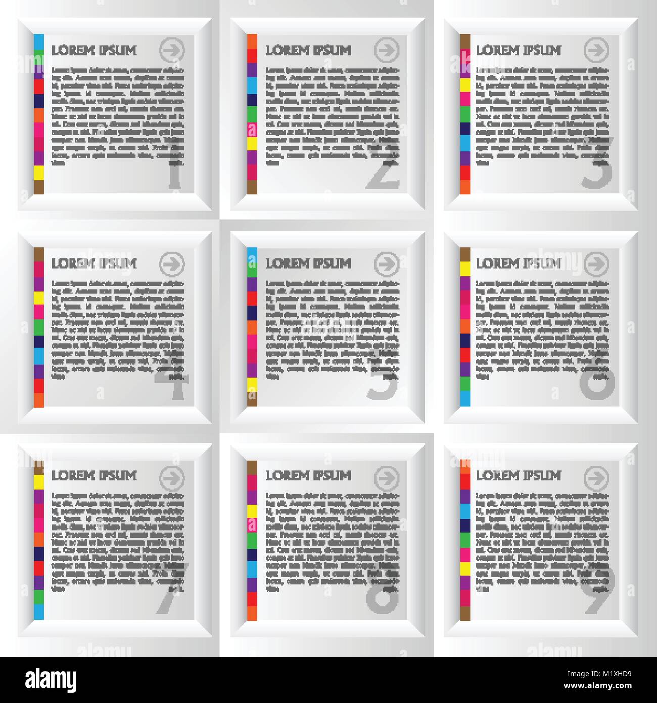 Vector template set Stock Vector Image & Art - Alamy