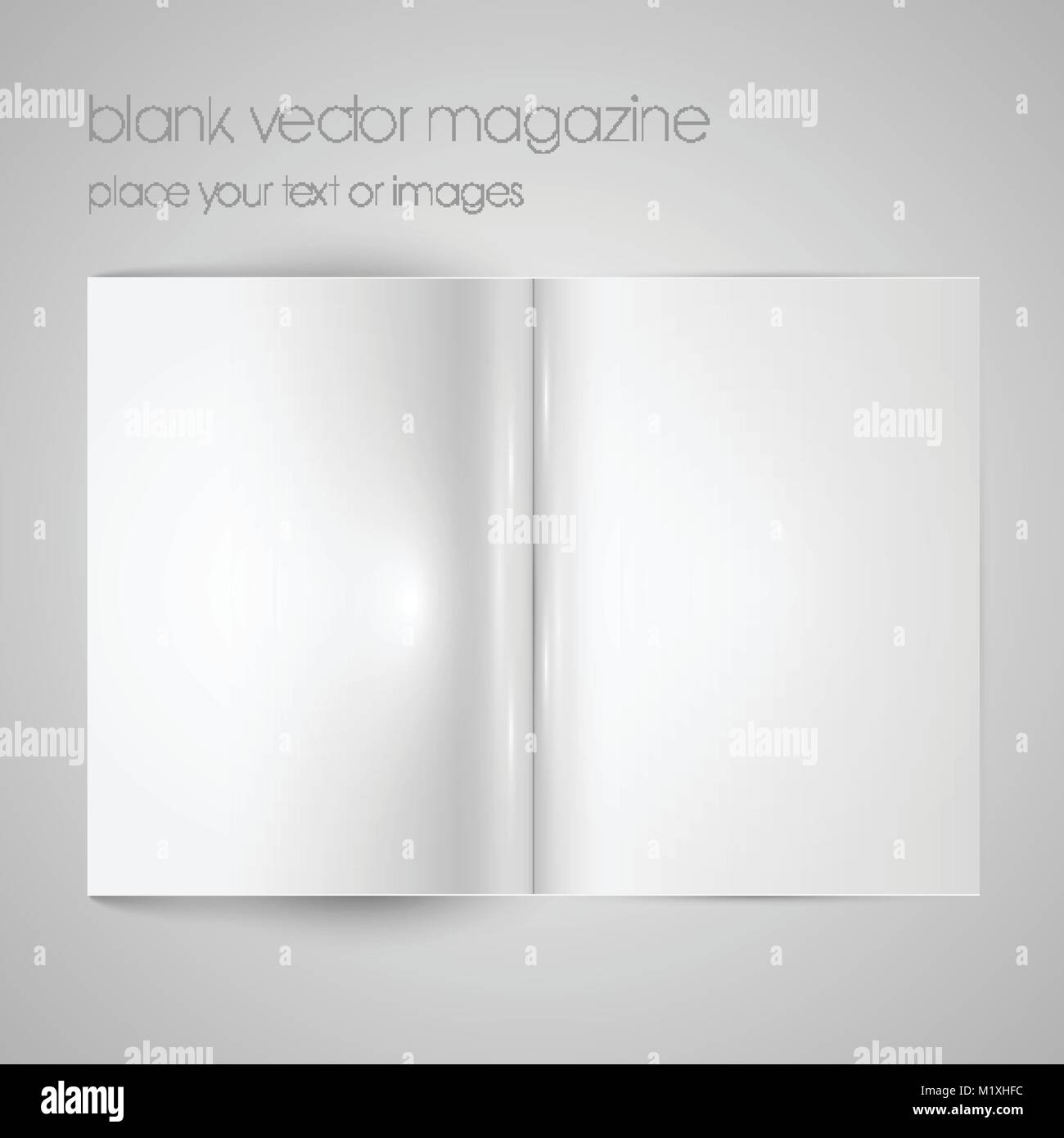 Blank vector magazine paper Stock Vector Image & Art - Alamy
