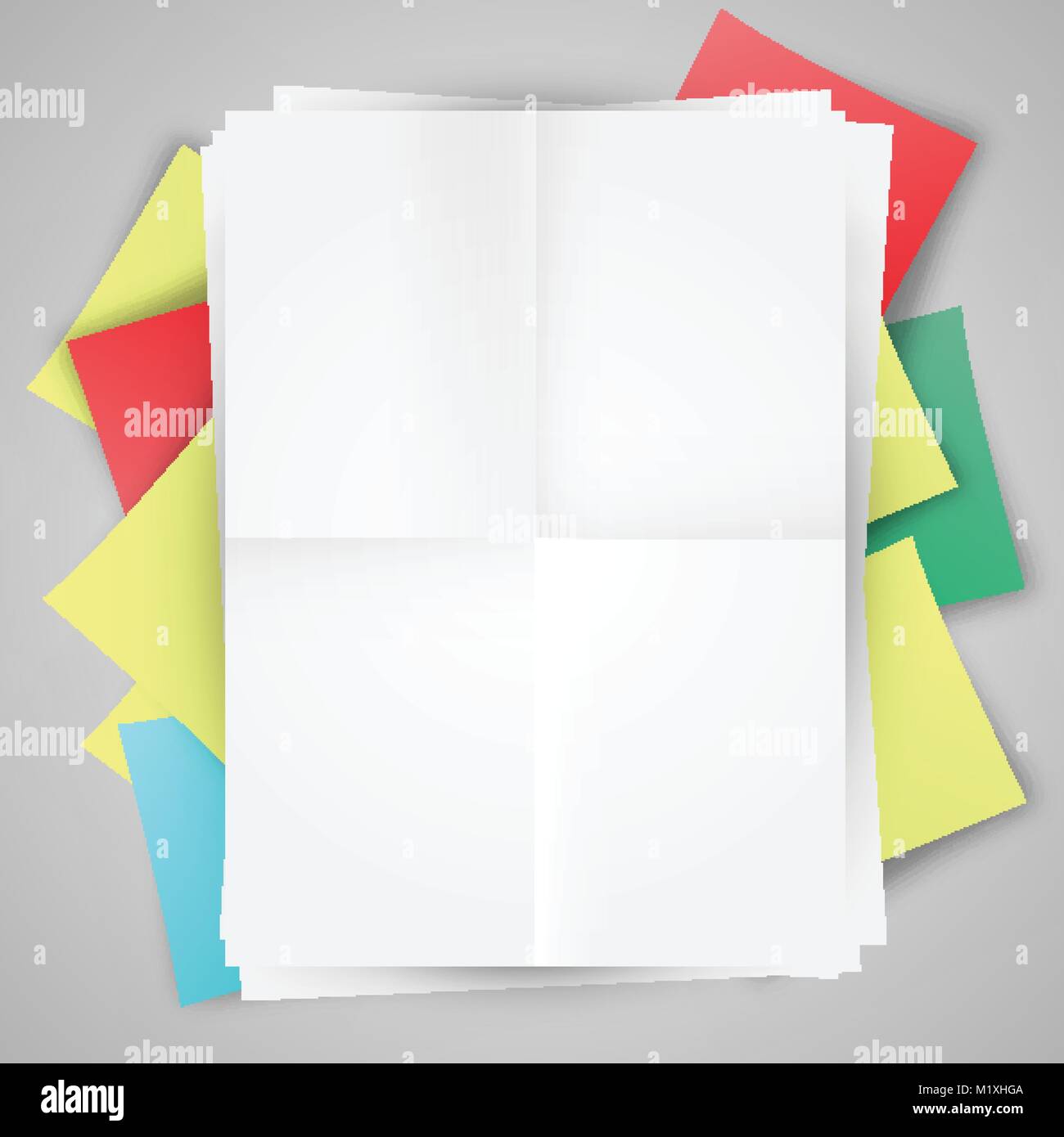Blank open newspaper Stock Vector Images - Alamy