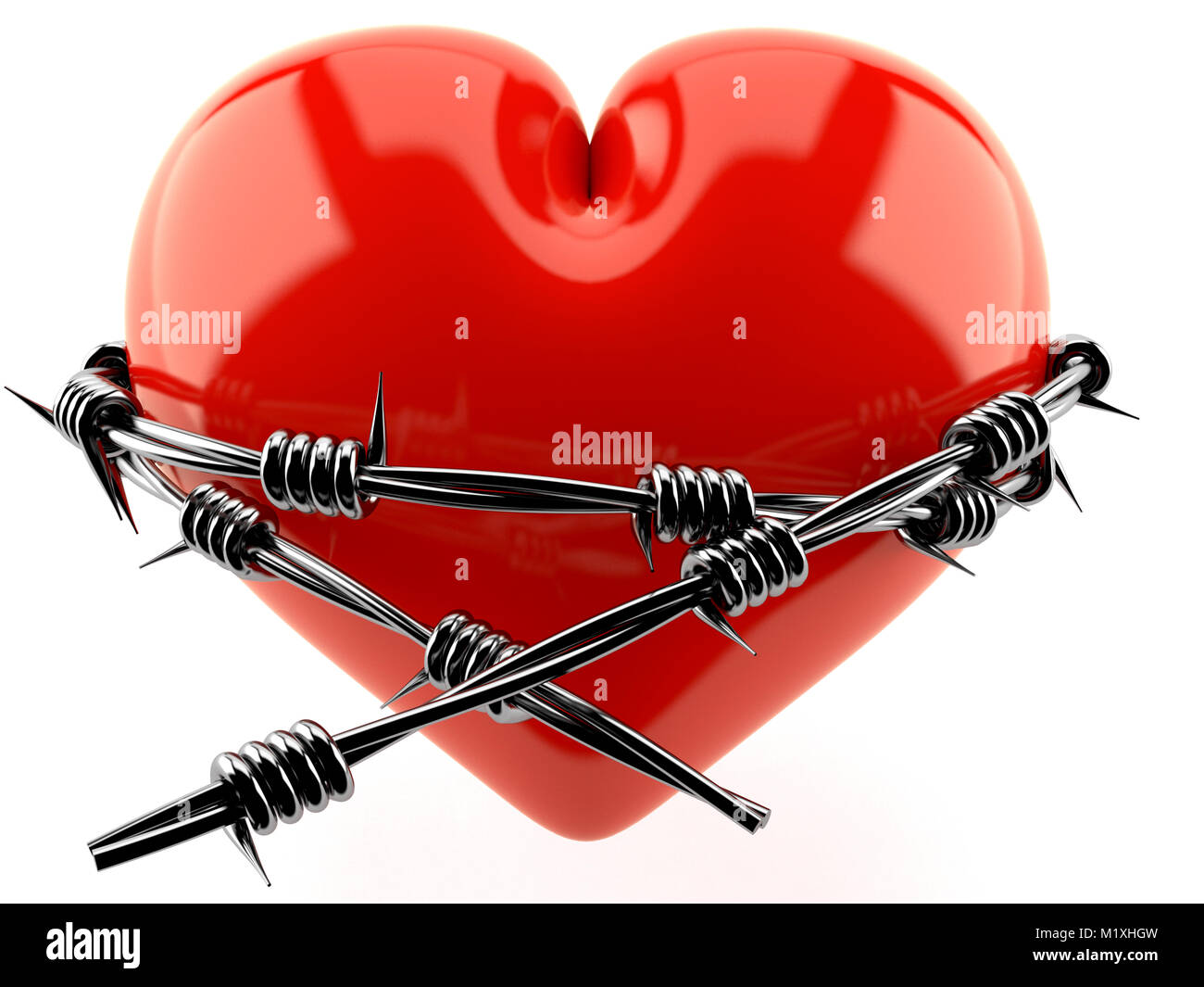 Love problem concept isolated on white background Stock Photo - Alamy