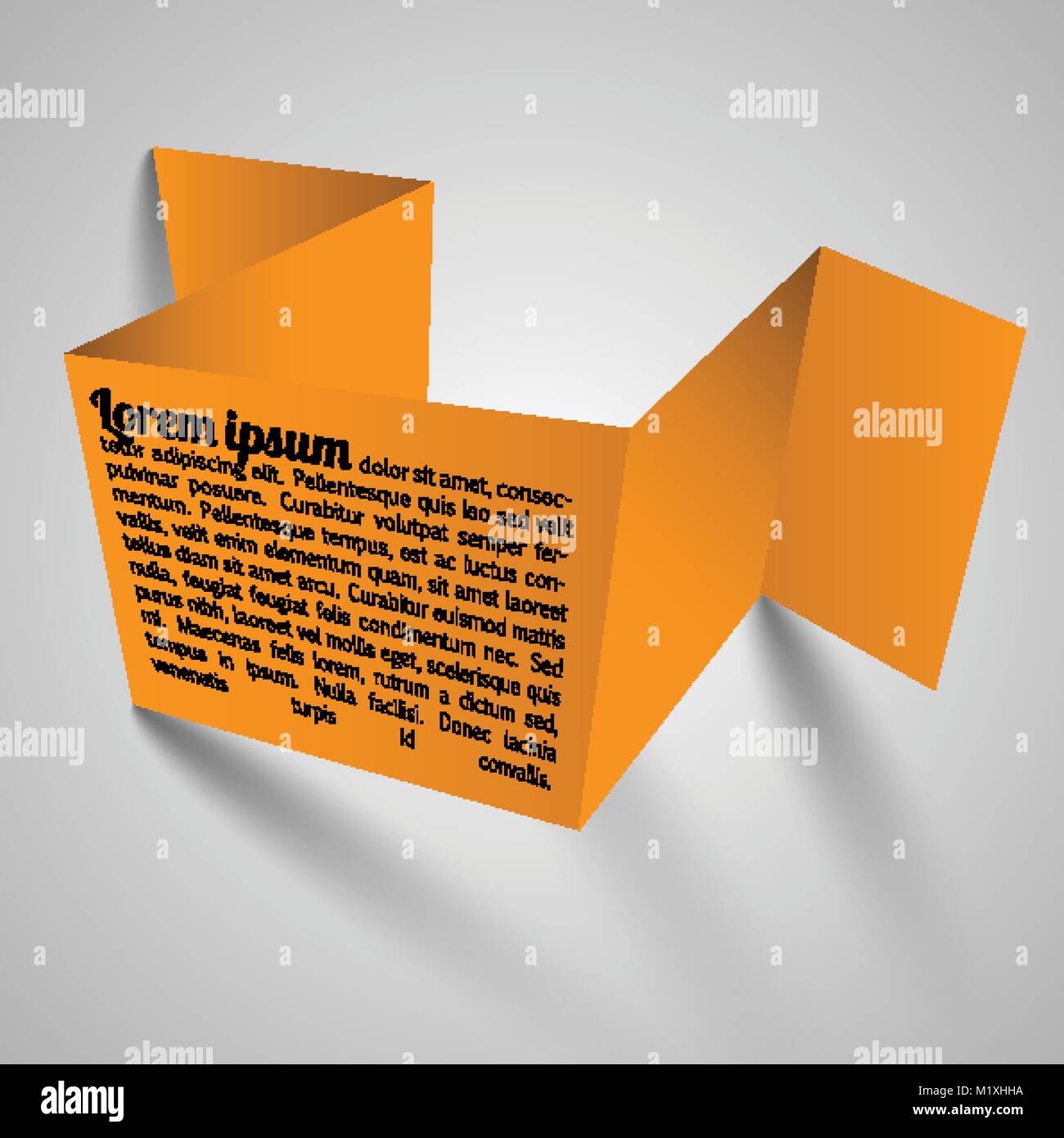 Vector template orange paper Stock Vector Image & Art - Alamy