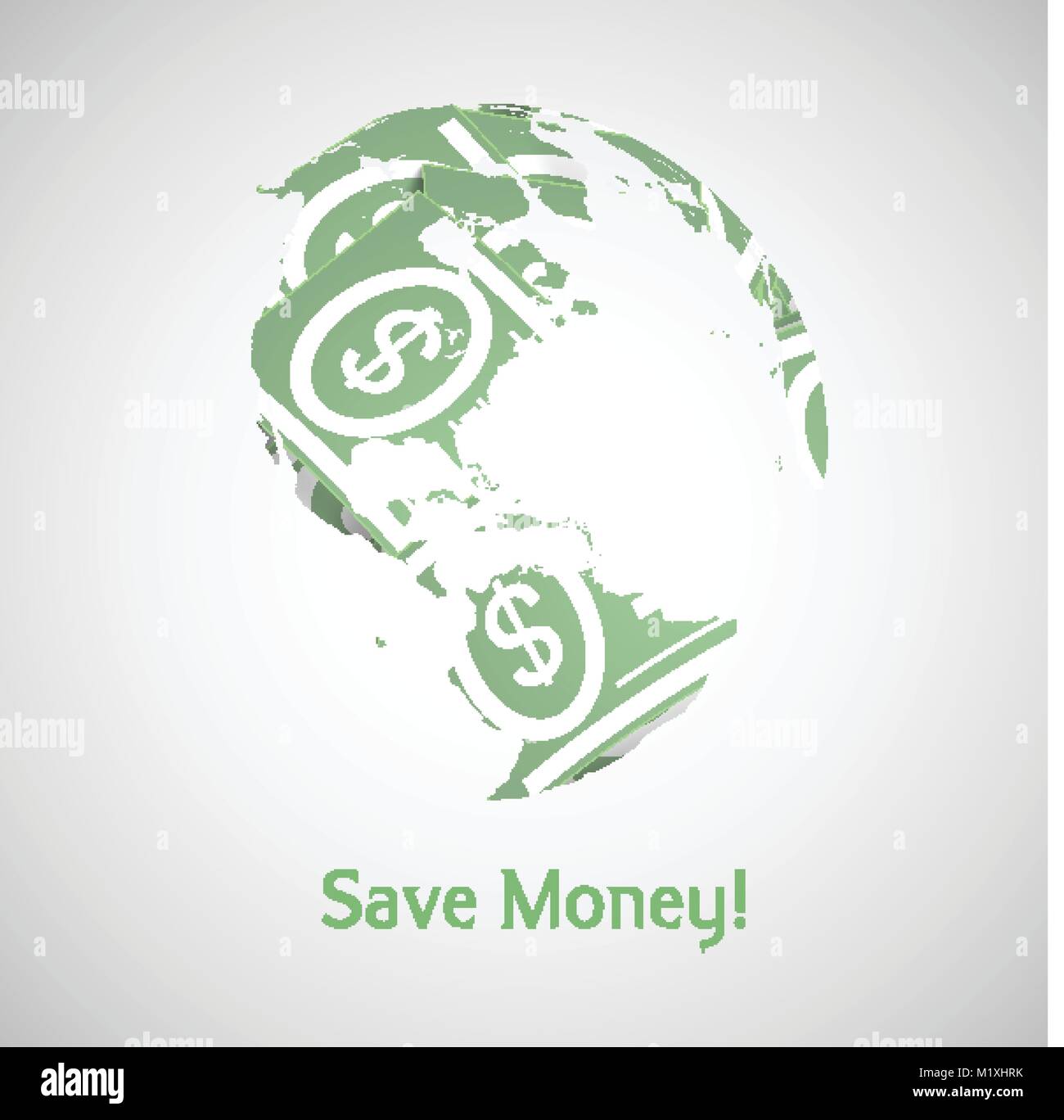 Earth and money vector illustration Stock Vector Image & Art - Alamy