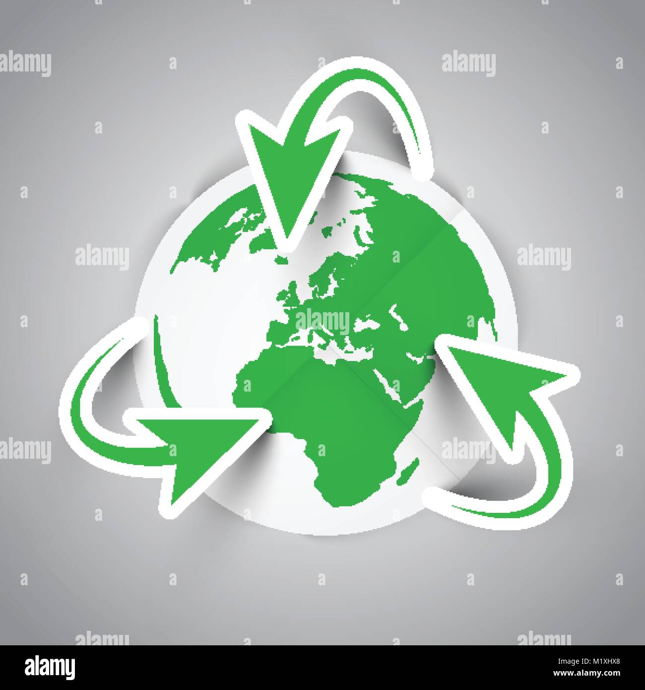 Recycling Earth symbol Stock Vector Image & Art - Alamy