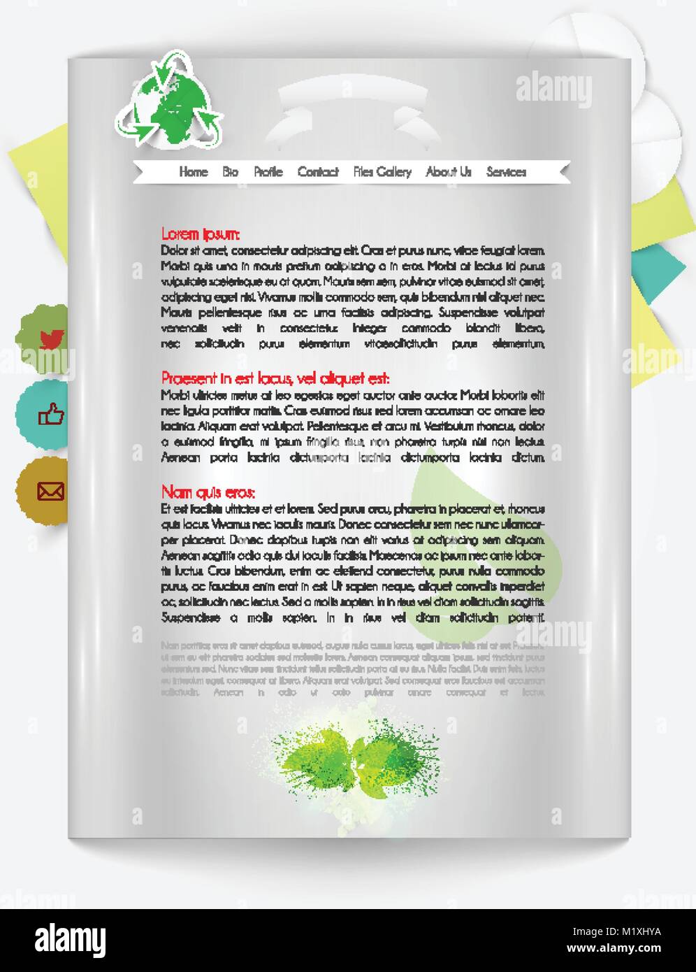 Modern one-page website, vector illustration Stock Vector Image & Art ...